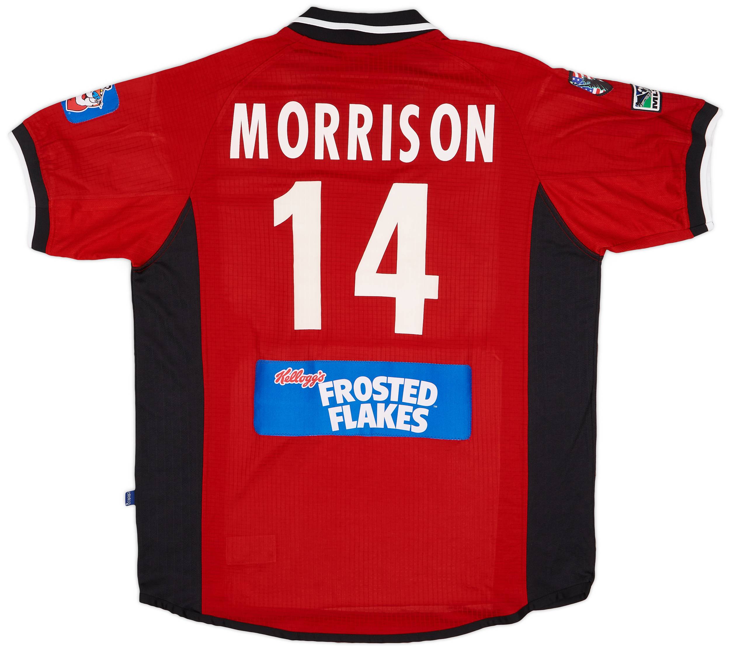 2002 Dallas Burn Match Issue Home Shirt Morrison #14