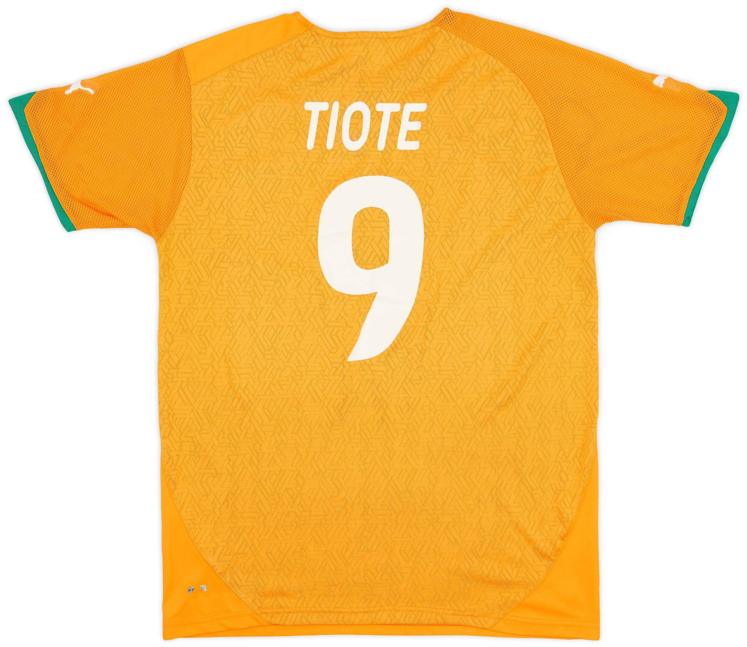 2010-11 Ivory Coast Home Shirt Tiote #9 - 7/10 - (M)