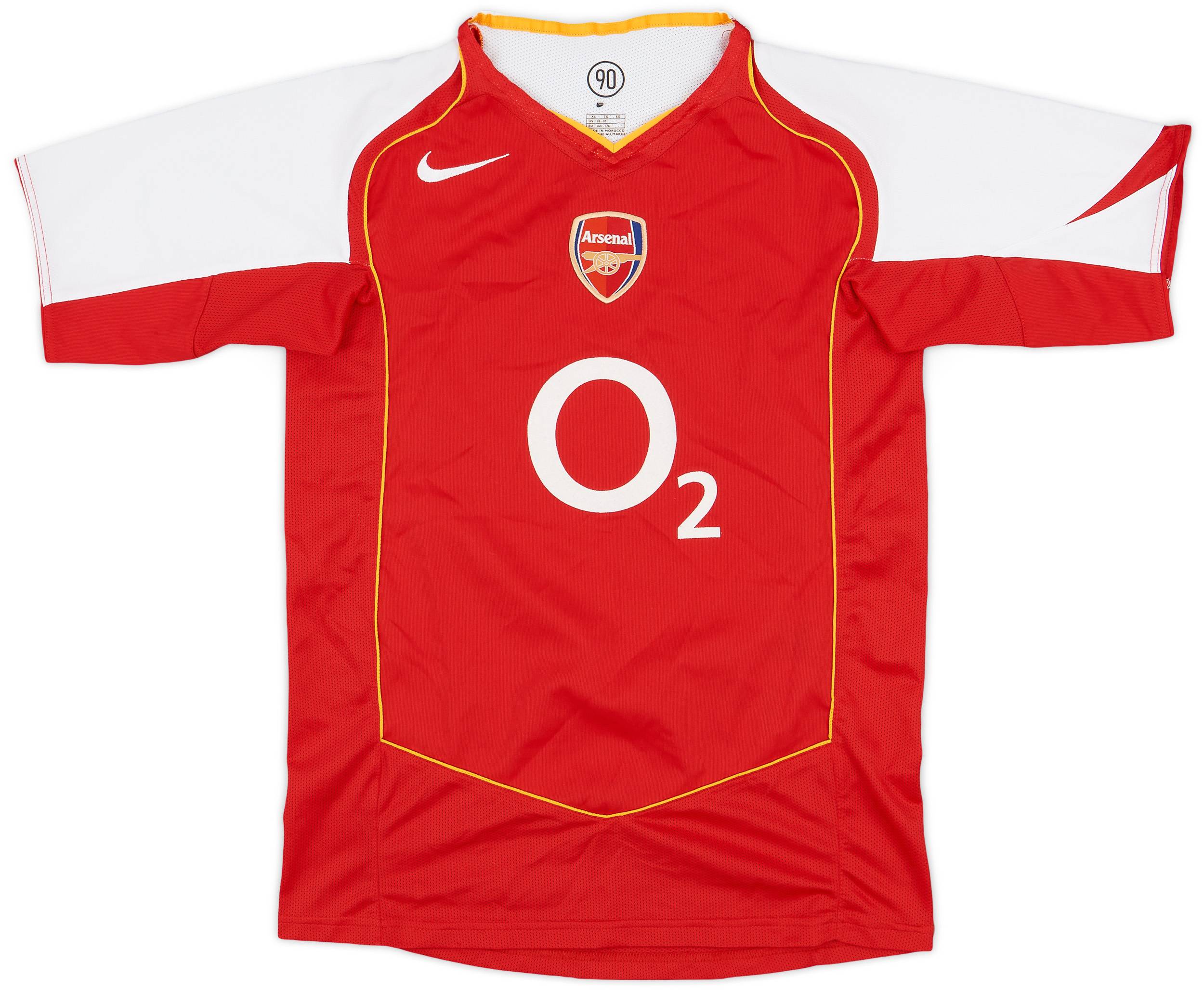 2004-05 Arsenal Home Shirt - 9/10 - (XL.Boys)