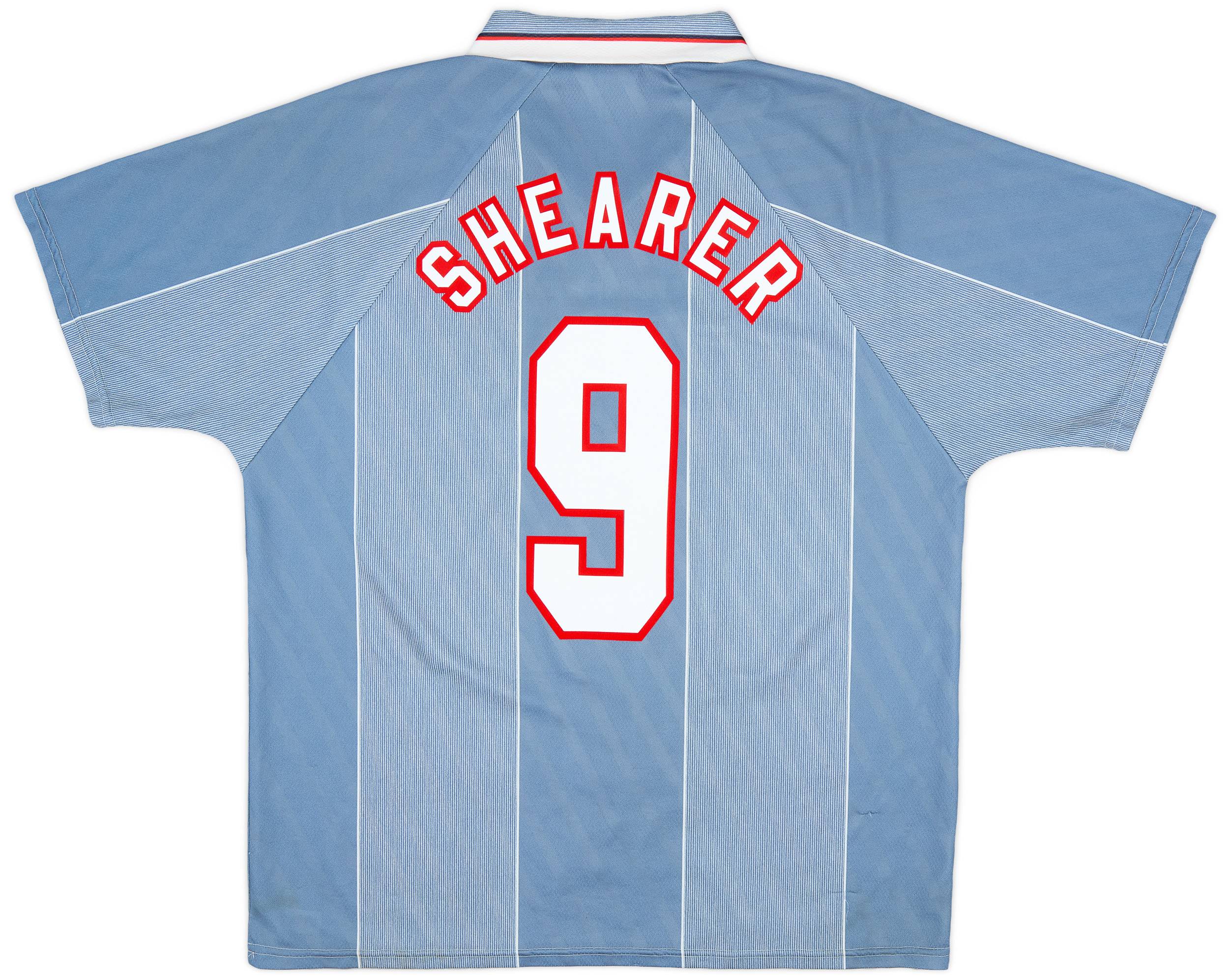 1996-97 England Away Shirt Shearer #9 - 7/10 - (XL)