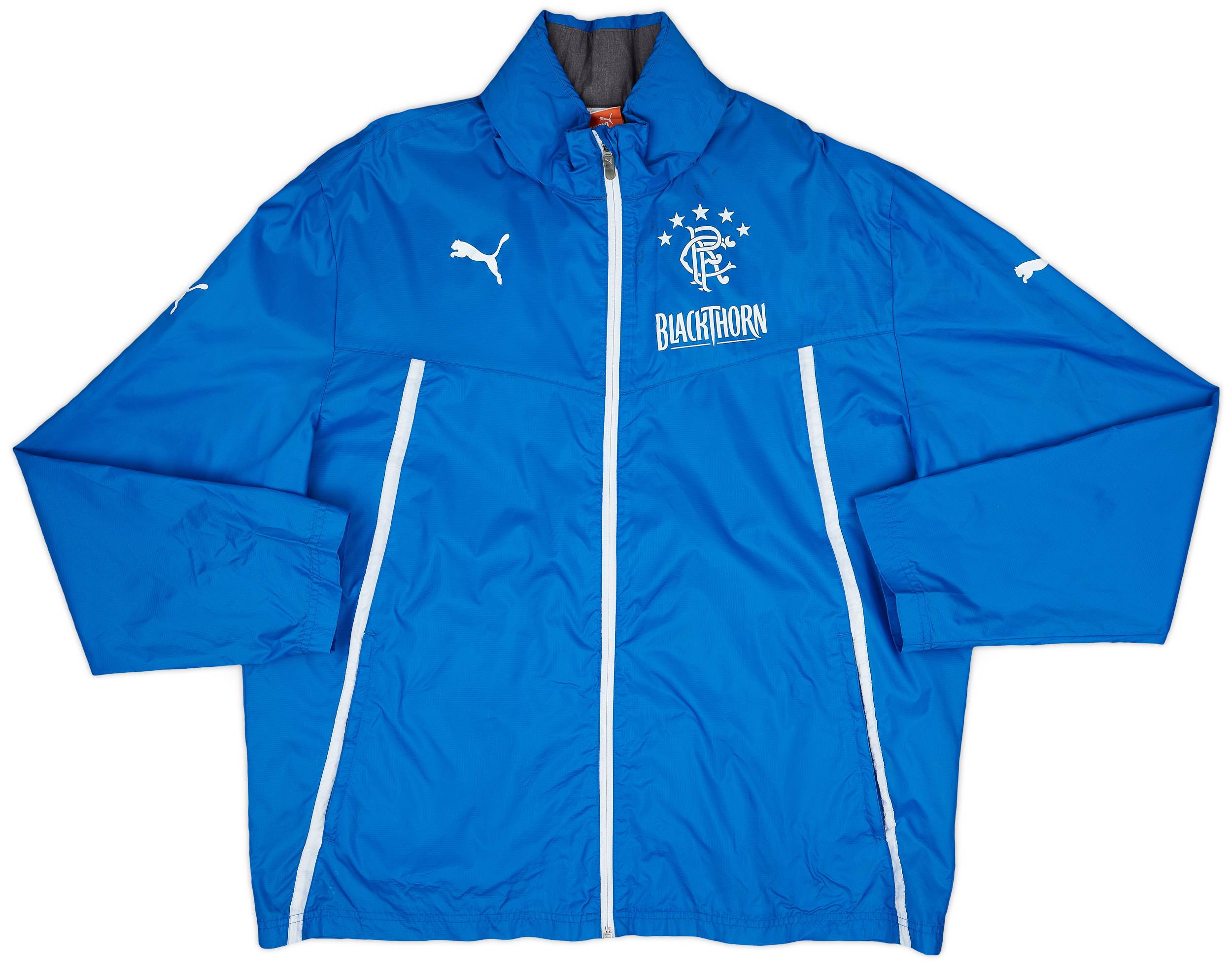 2013-14 Rangers Puma Hooded Rain Jacket - 7/10 - (XXL)