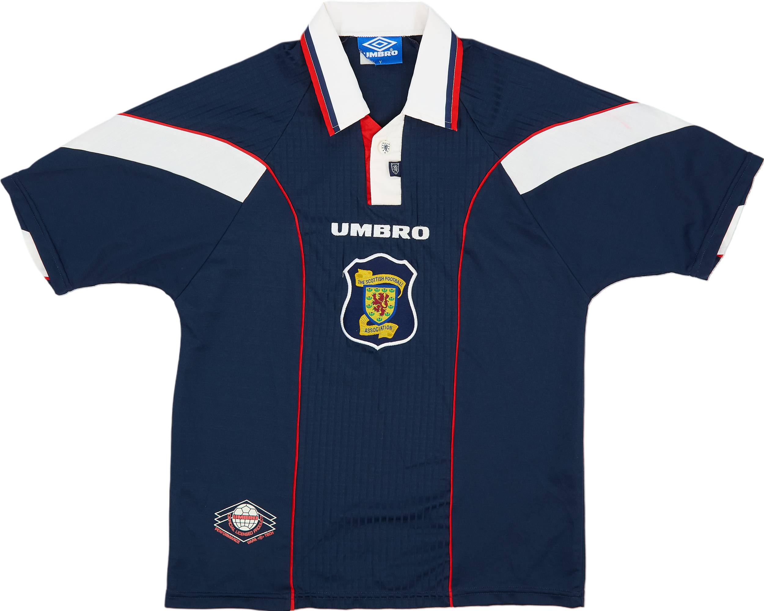 1996-98 Scotland Home Shirt - 9/10 - (Y)