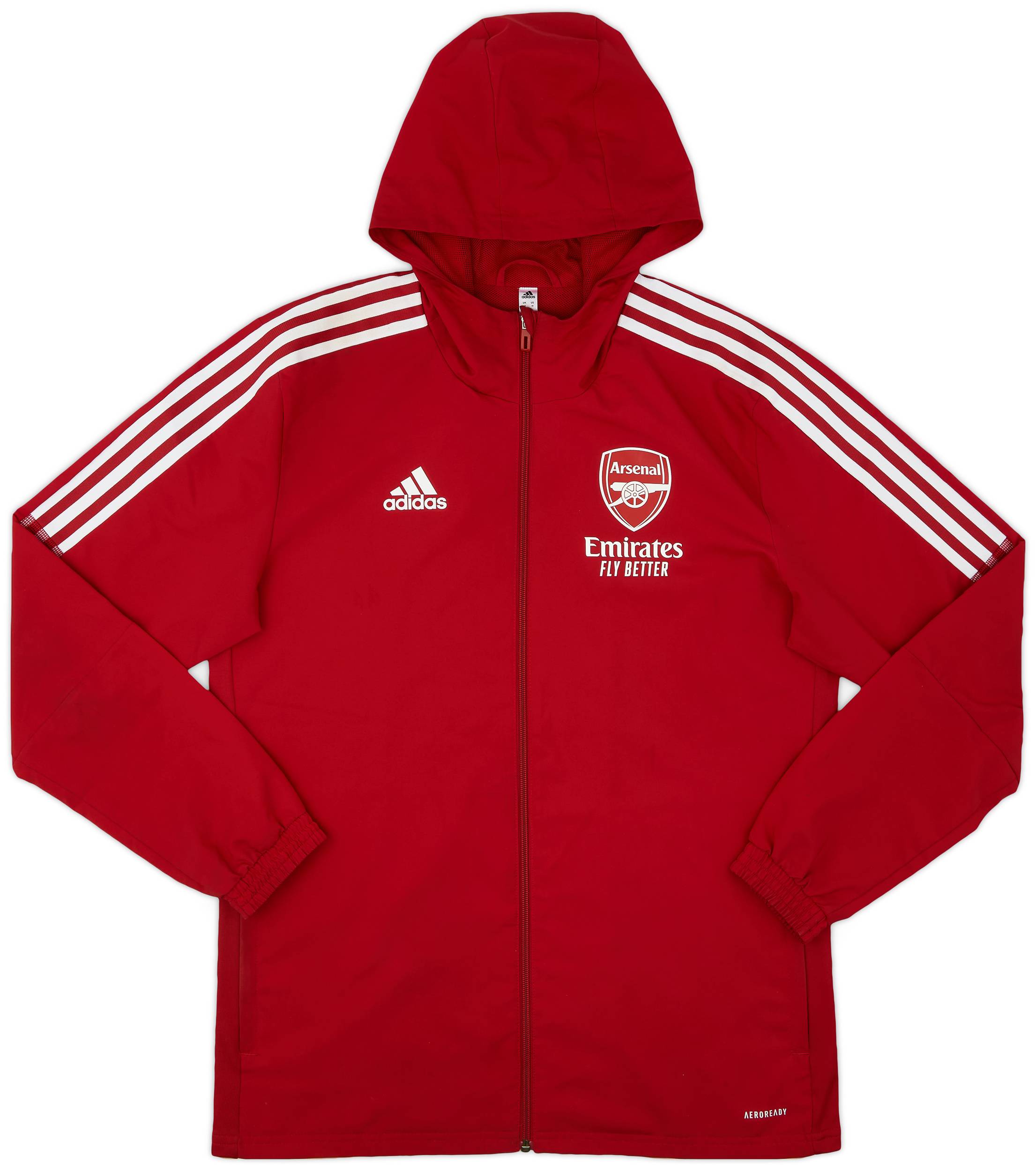 2021-22 Arsenal adidas Hooded Track Jacket - 8/10 - (M)