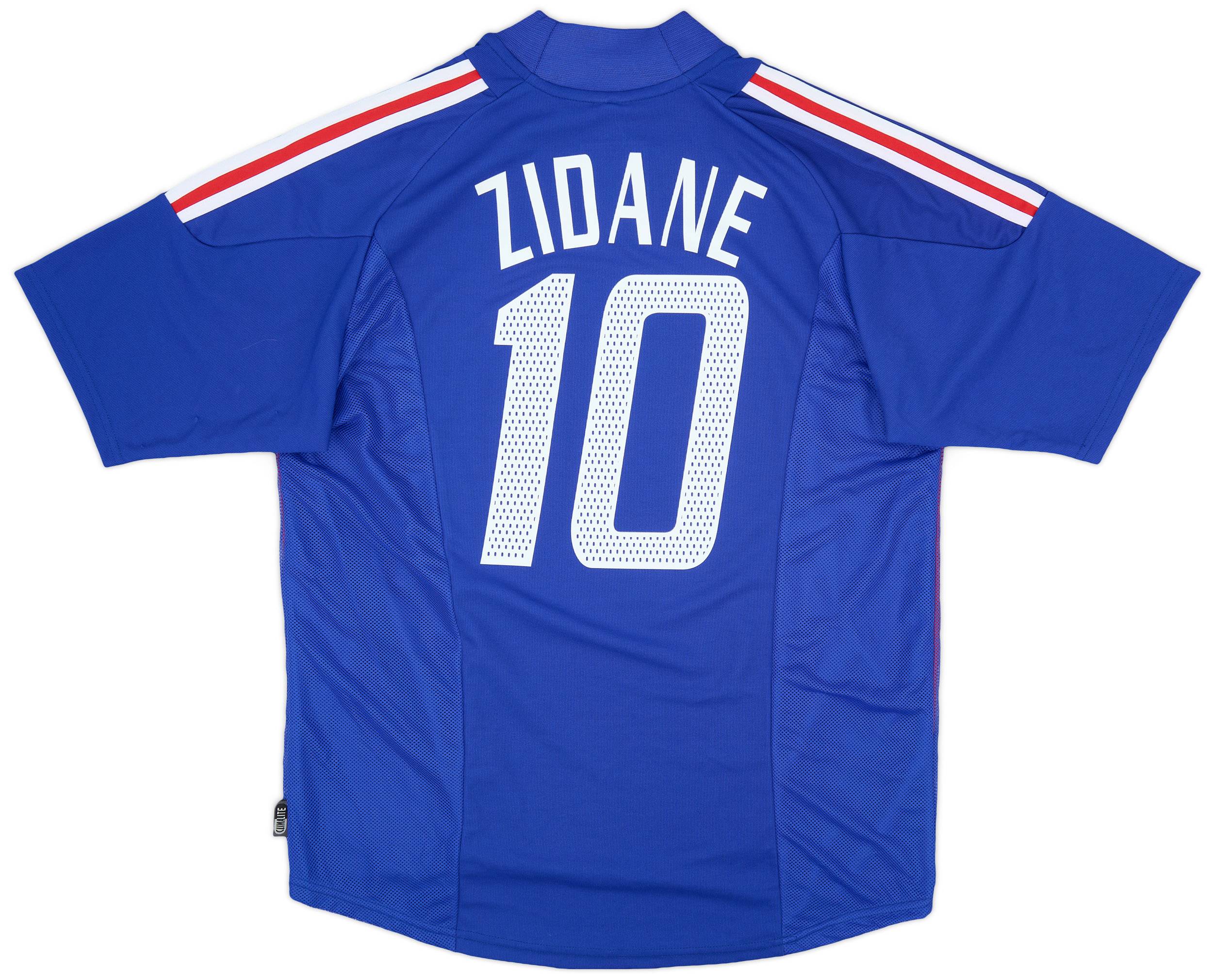 2002-04 France Home Shirt Zidane #10 (L)