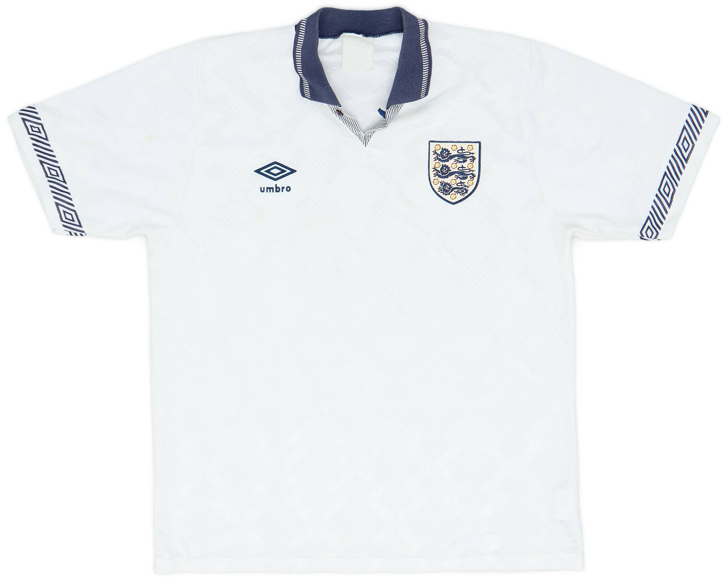 1990-92 England Home Shirt - 8/10 - (M)