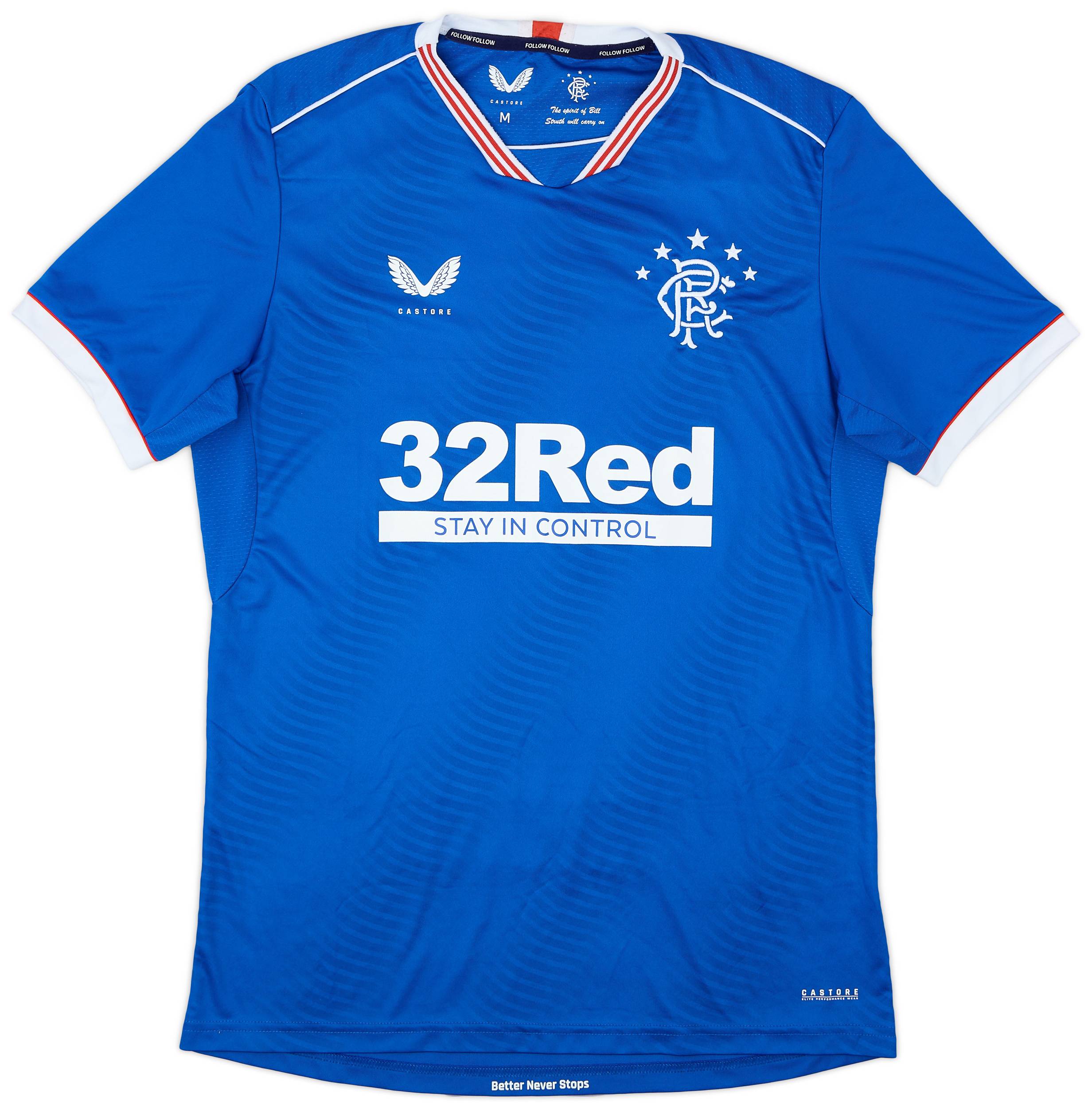 2020-21 Rangers Home Shirt - 9/10 - (M)