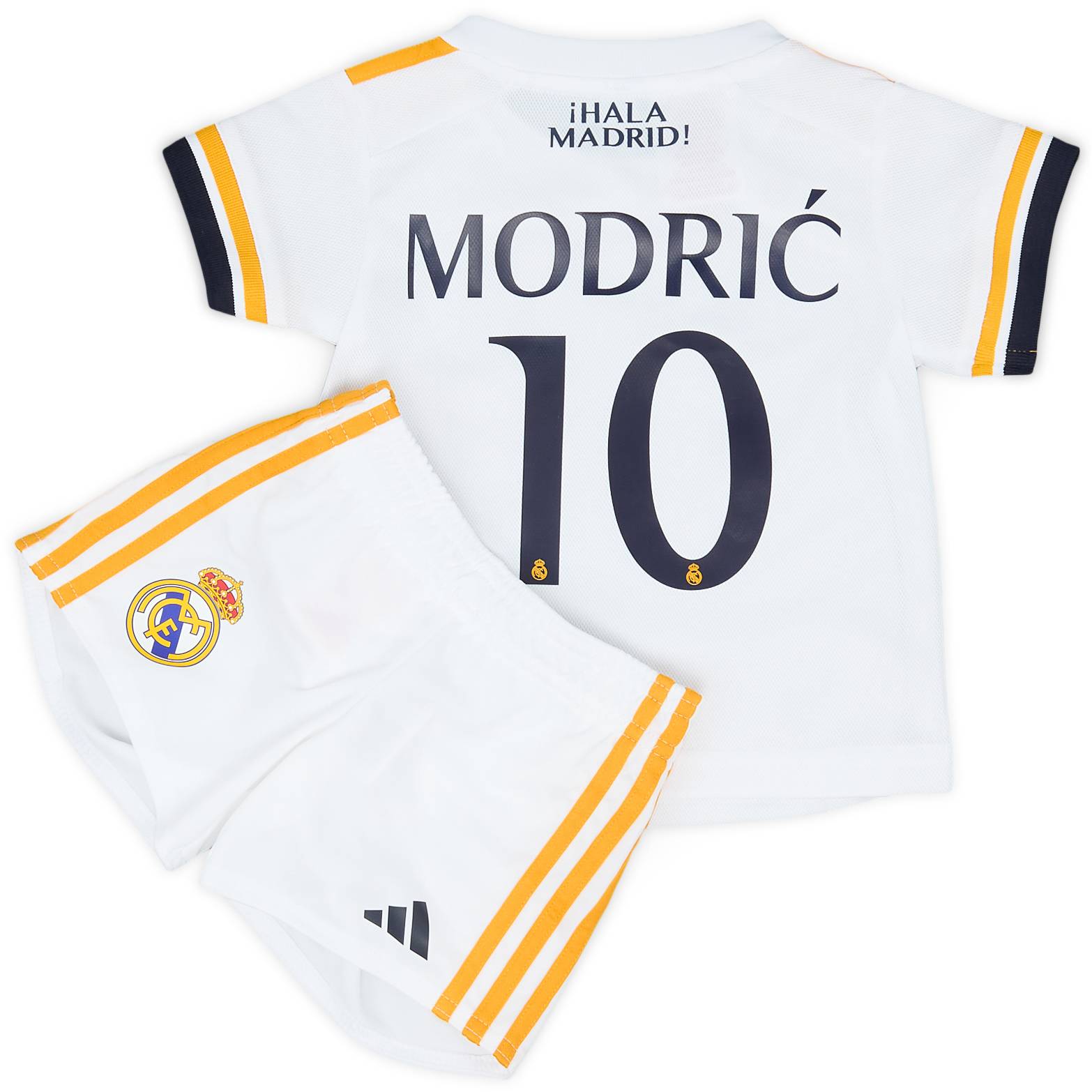 2023-24 Real Madrid Home Shirt & Shorts Kit Modric #10 (3-6 Months)