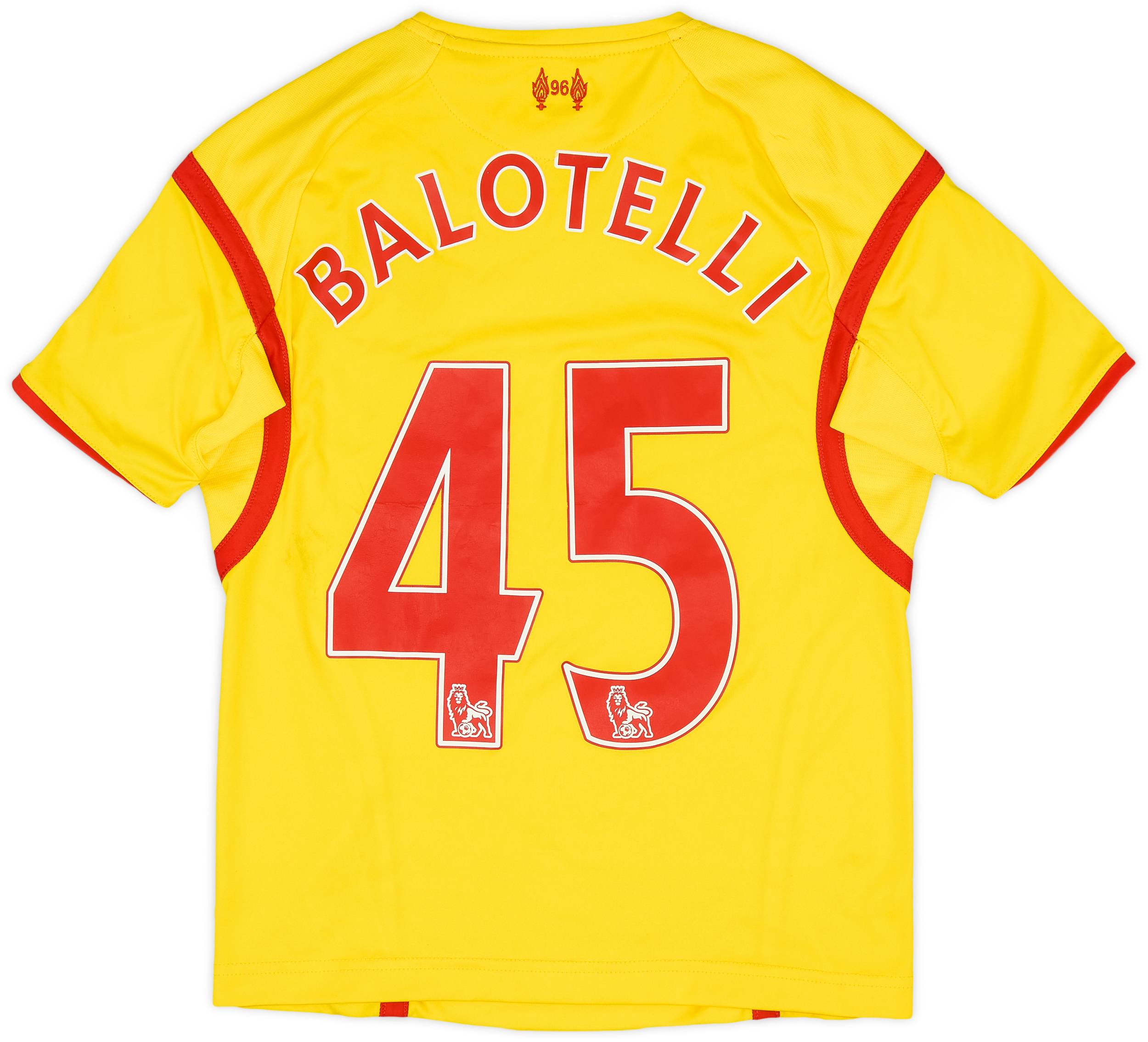 2014-15 Liverpool Away Shirt Balotelli #45 - 8/10 - (M.Boys)