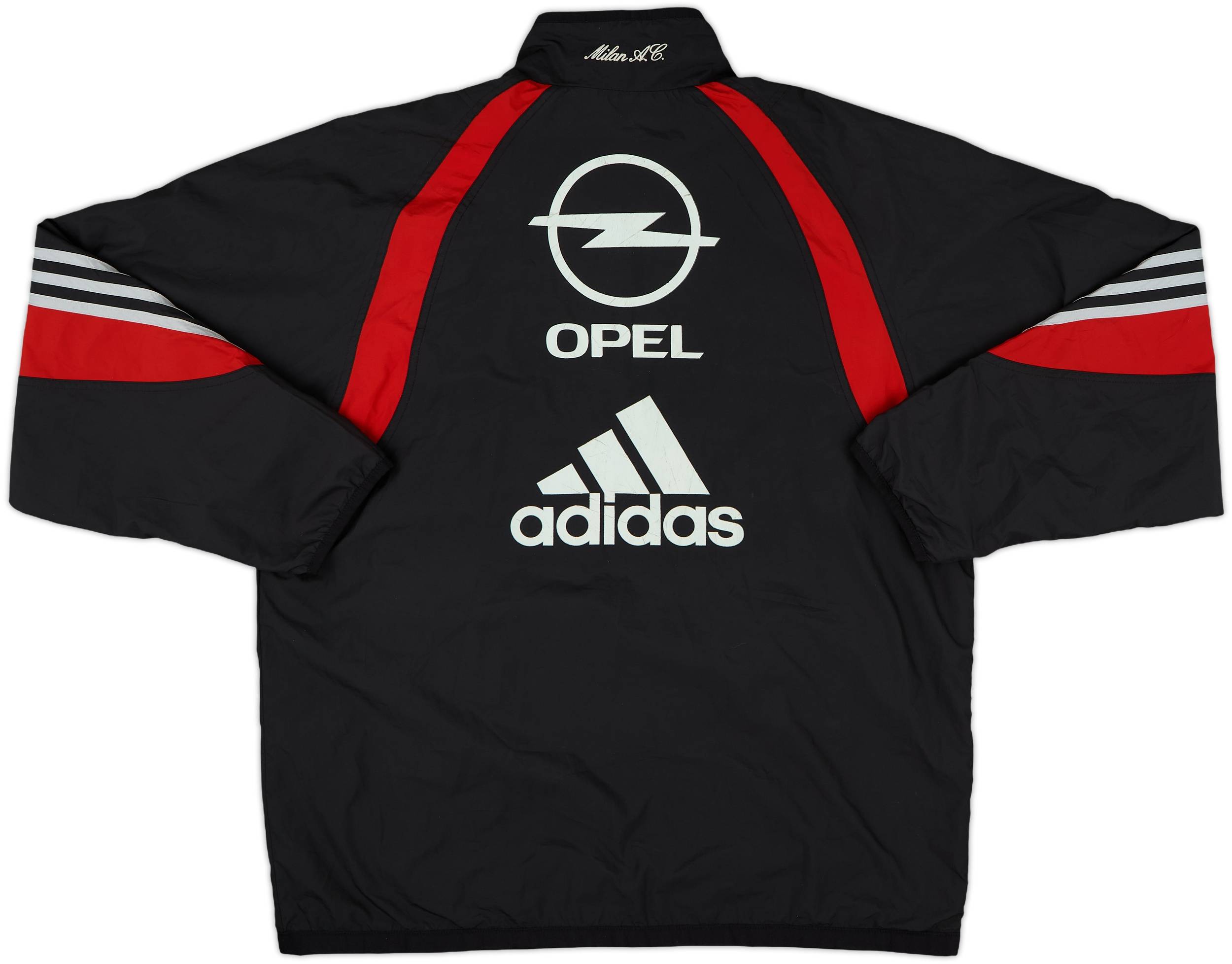 2003-04 AC Milan adidas Reversible 1/4 Zip Drill Top - 7/10 - (M)
