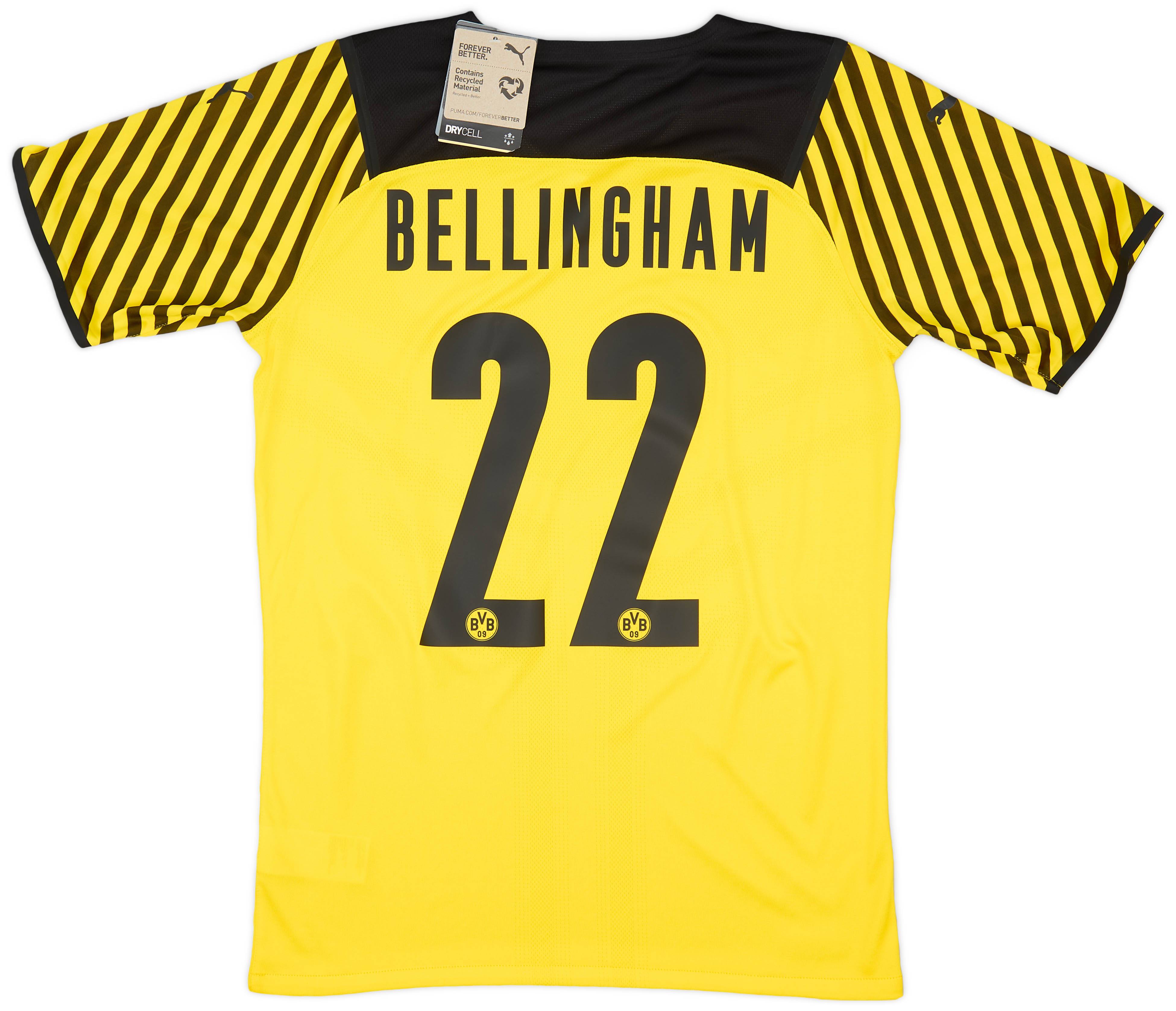 2021-22 Borussia Dortmund Player Issue Home Shirt Bellingham #22 (L)
