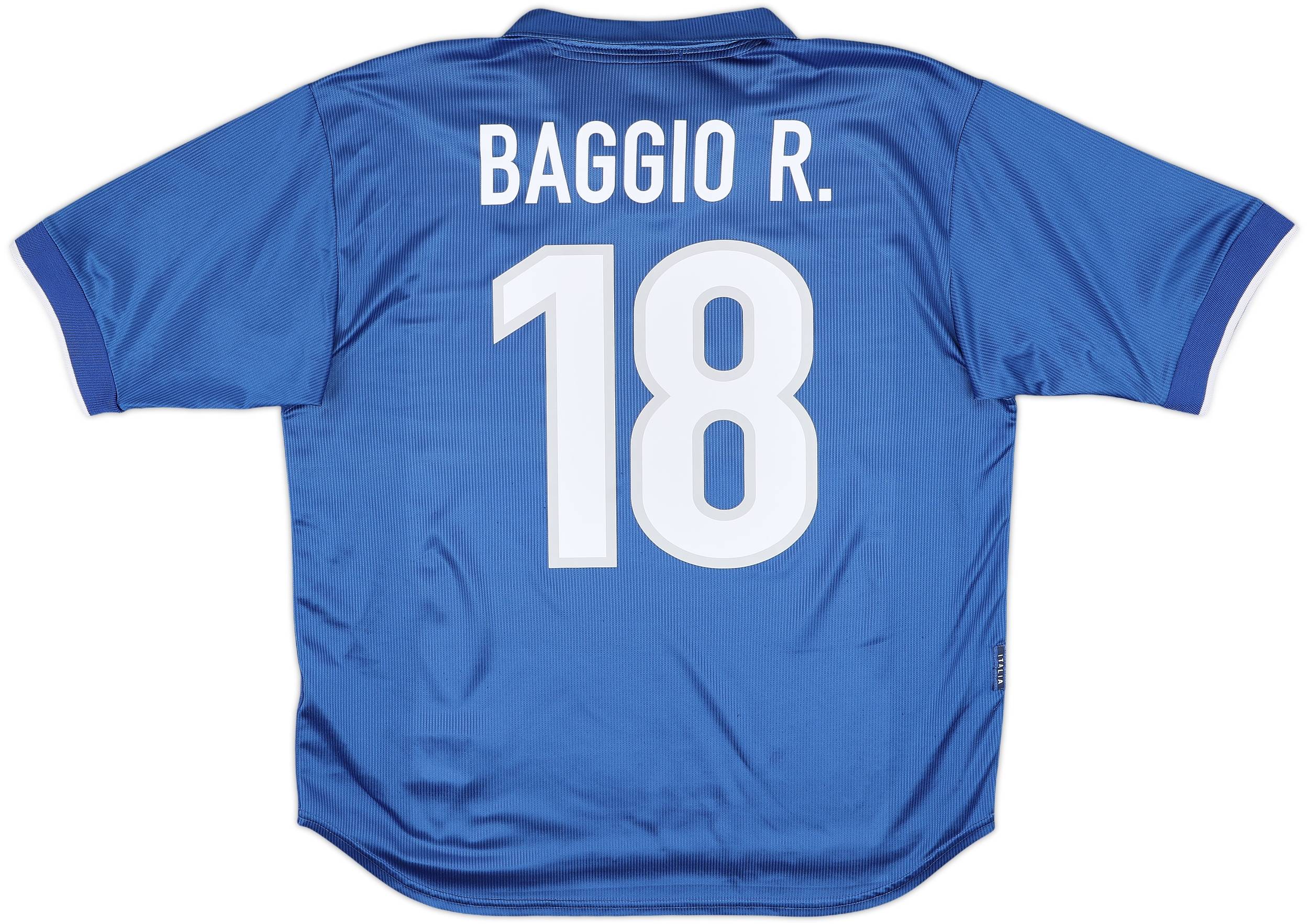 1997-98 Italy Home Shirt Baggio #18 - 9/10 - (XL)