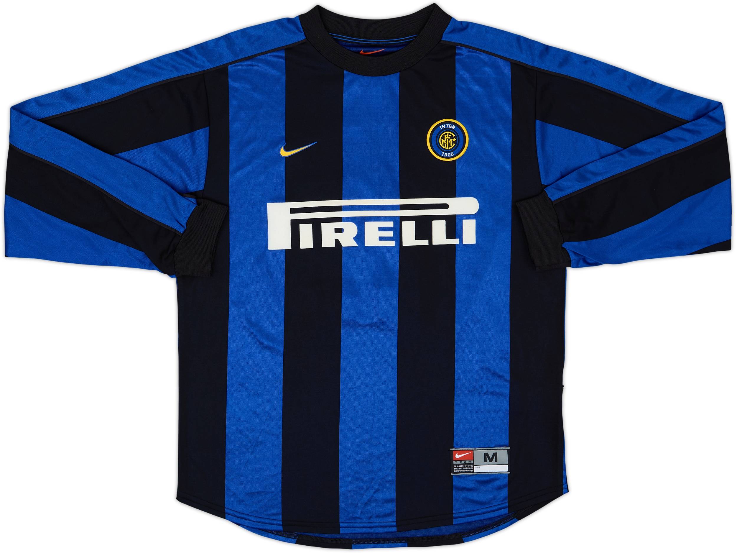 1999-00 Inter Milan Home L/S Shirt Recoba #20 - 10/10 - (S)
