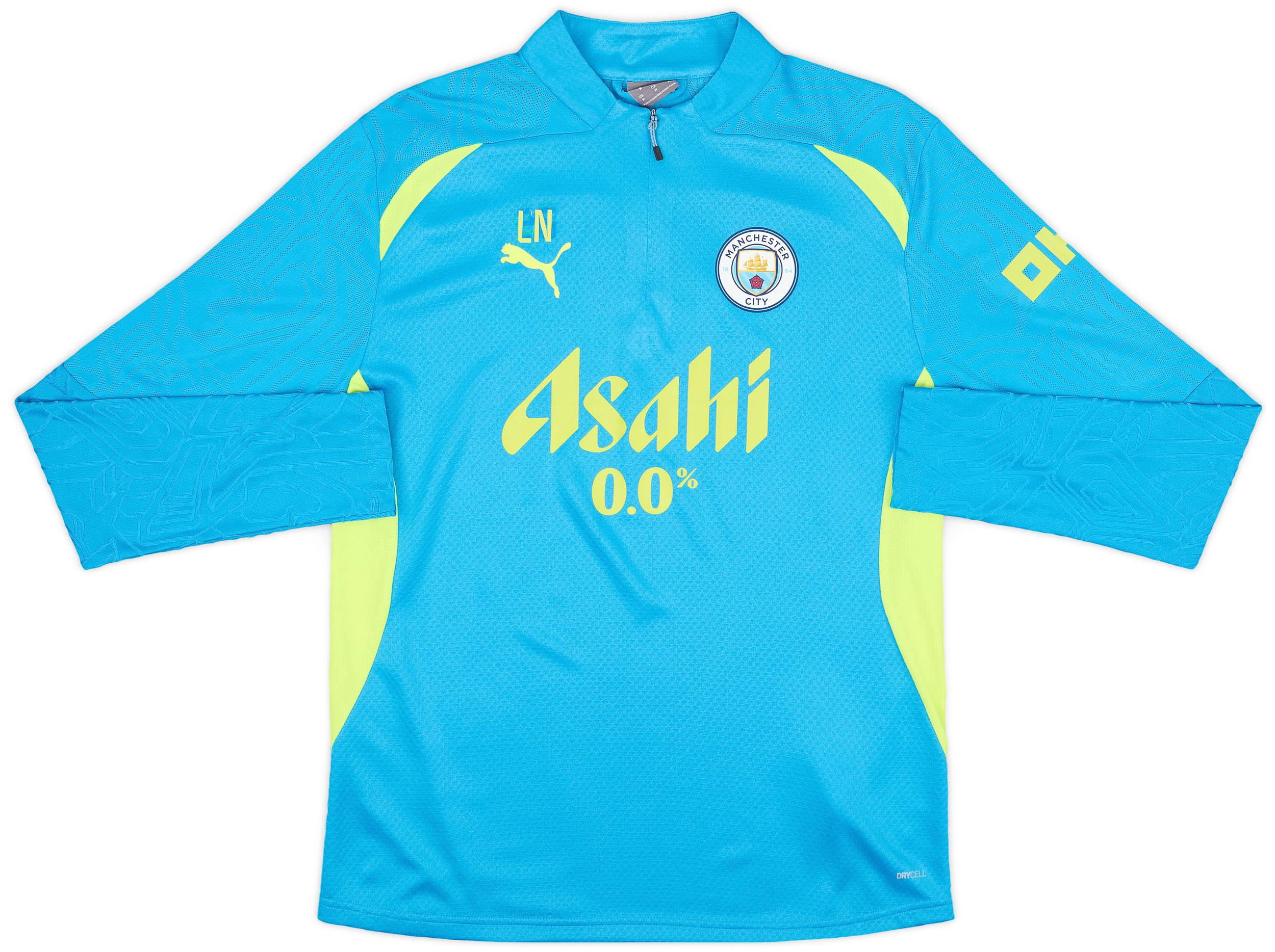 2024-25 Manchester City Staff Issue 1/4 Zip Training Top #LN - 7/10 - (M)