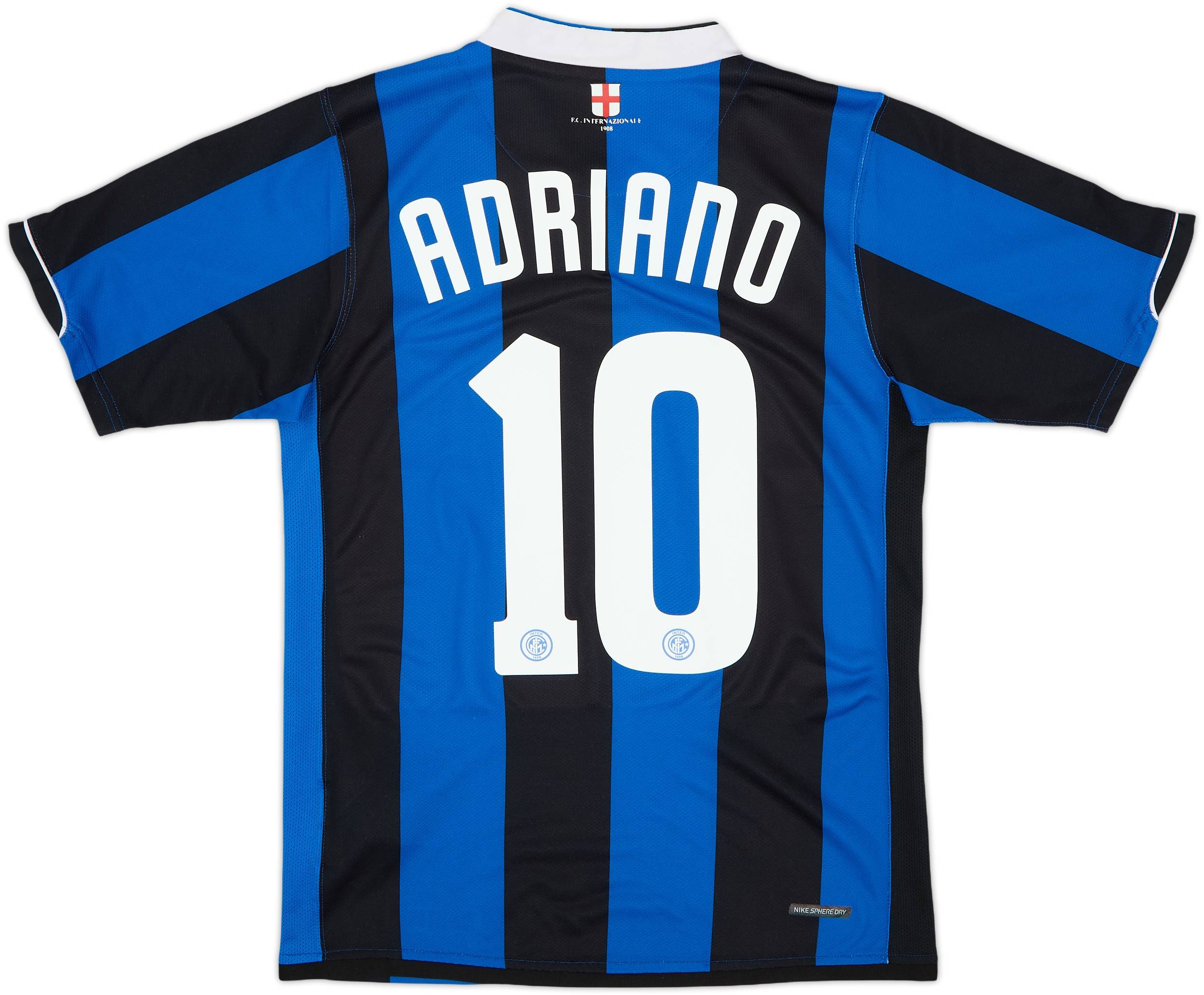 2006-07 Inter Milan Home Shirt Adriano #10 - 8/10 - (S)