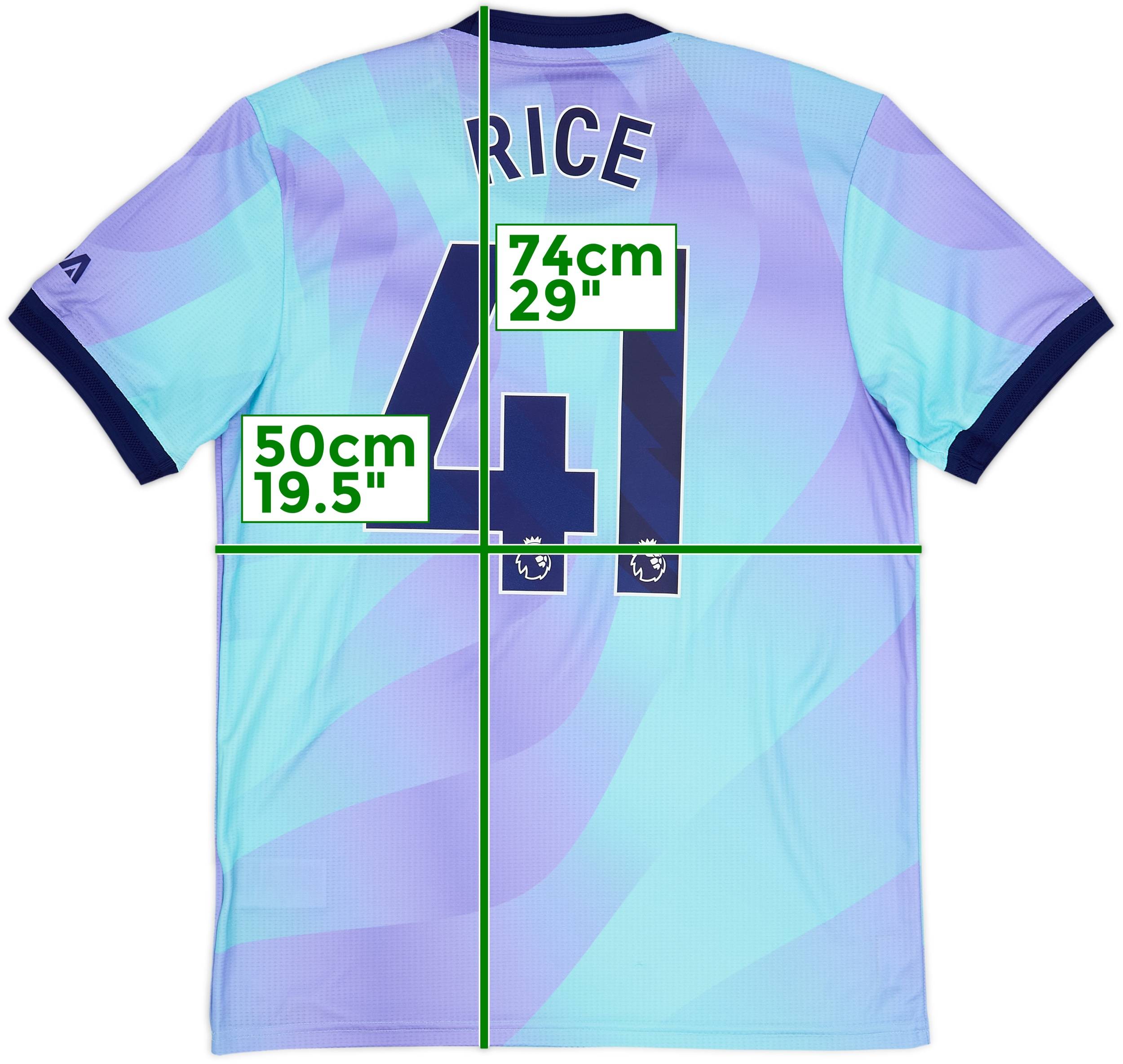 2024-25 Arsenal Authentic Third Shirt Rice #41 (M)