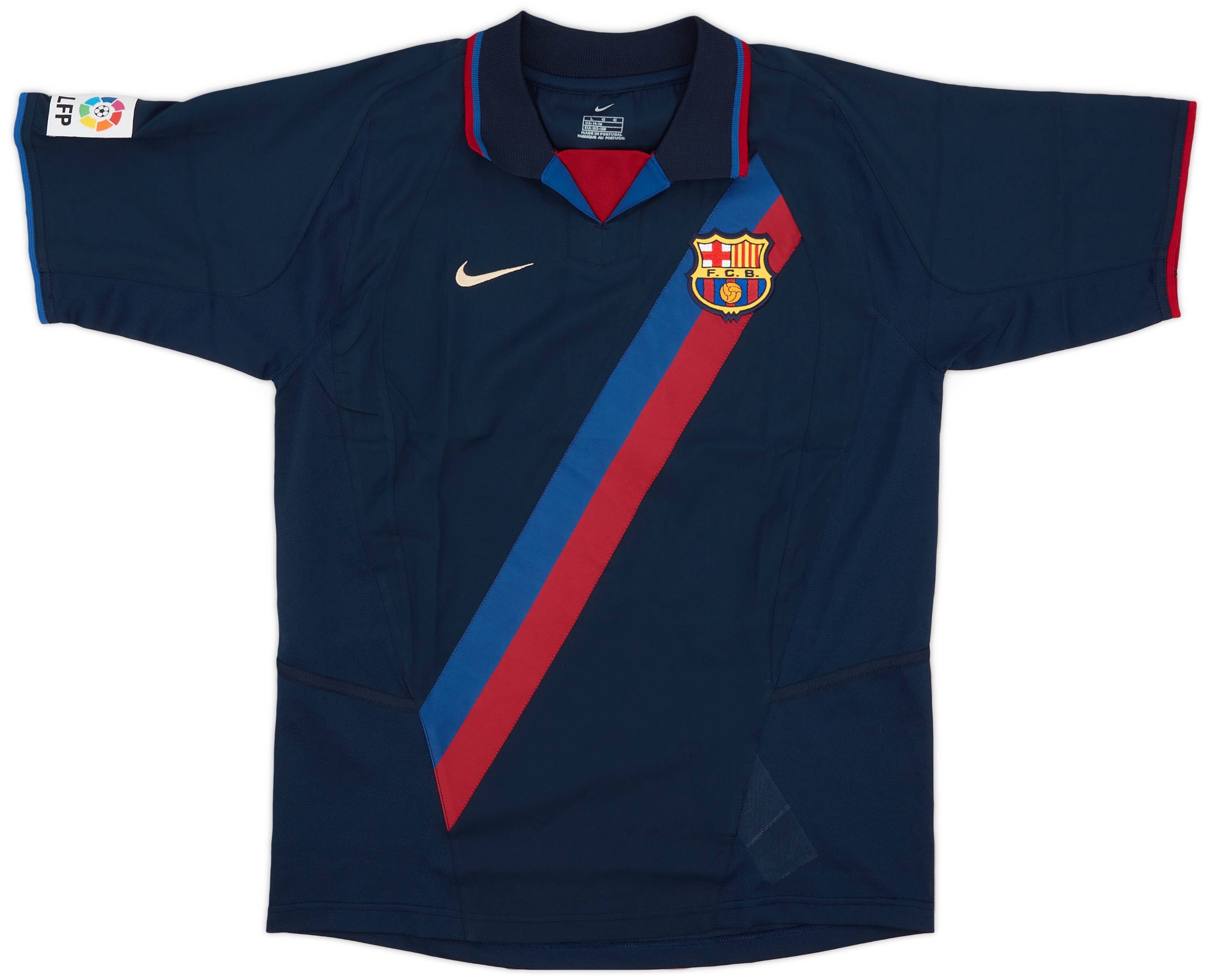 2002-03 Barcelona Away Shirt - 9/10 - (XL.Boys)