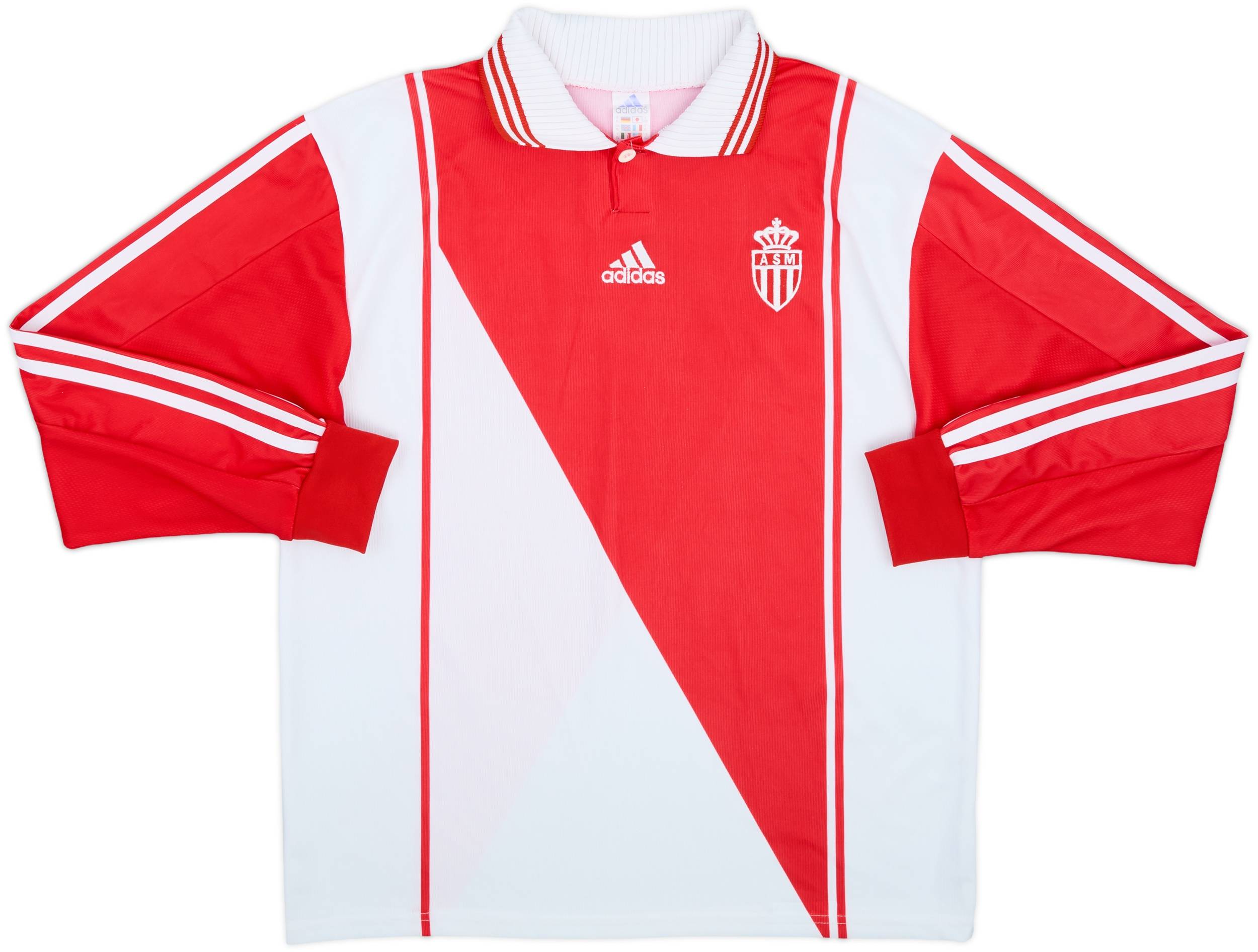 1997-98 Monaco Home L/S Shirt - 9/10 - (XL)