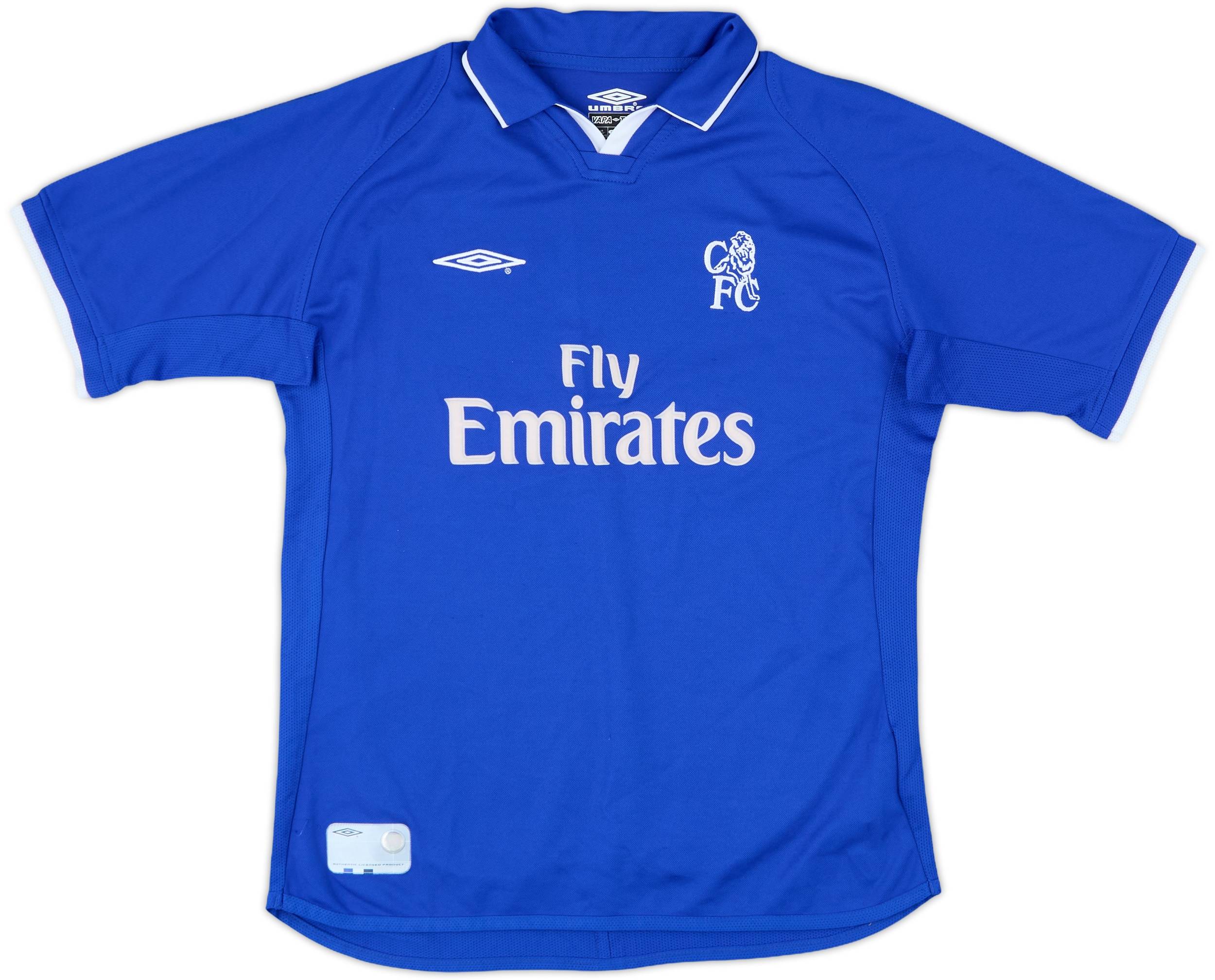 2001-03 Chelsea Home Shirt - 8/10 - (L.Boys)