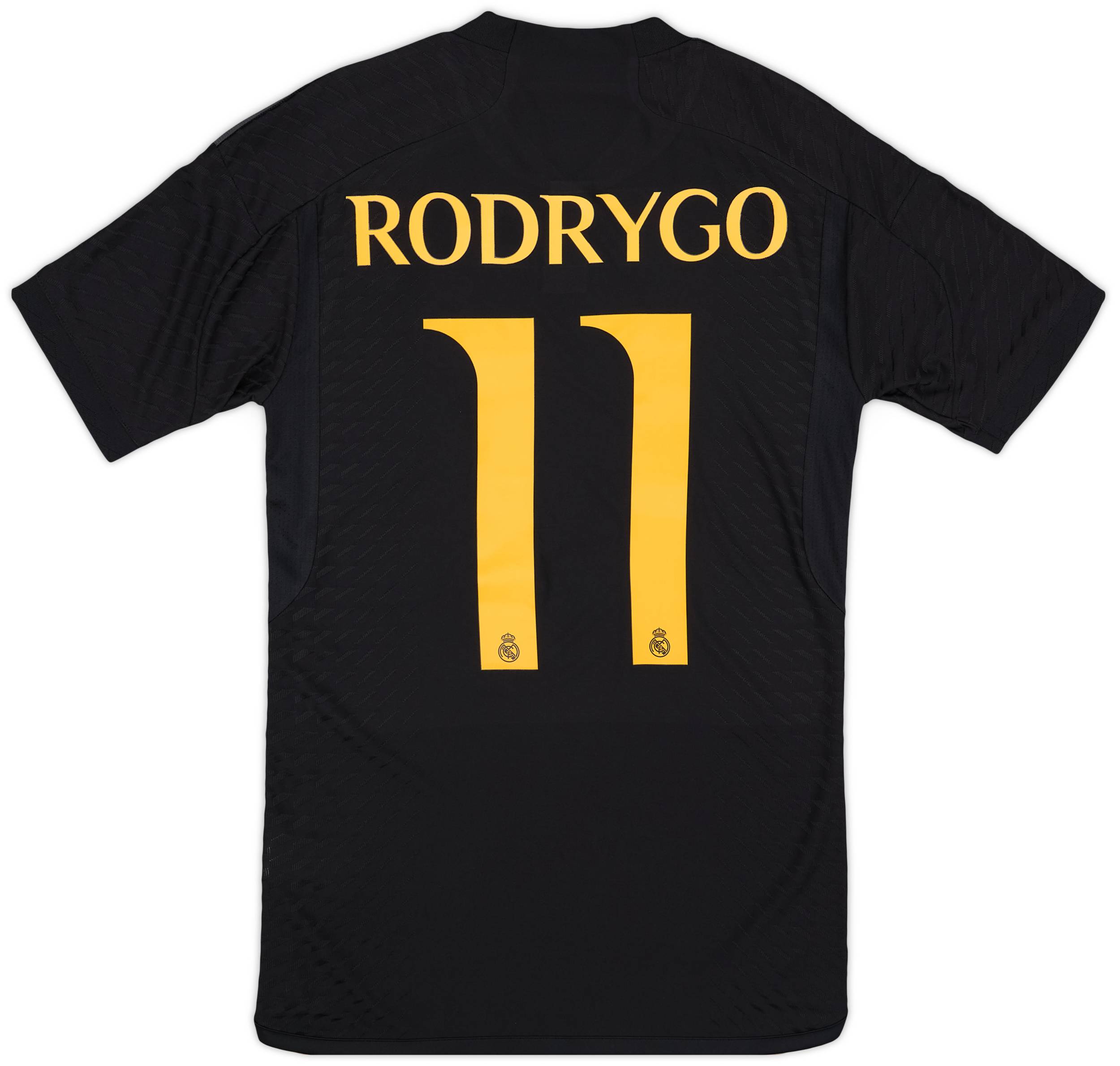 2023-24 Real Madrid Authentic Third Shirt Rodrygo #11 (XXL)