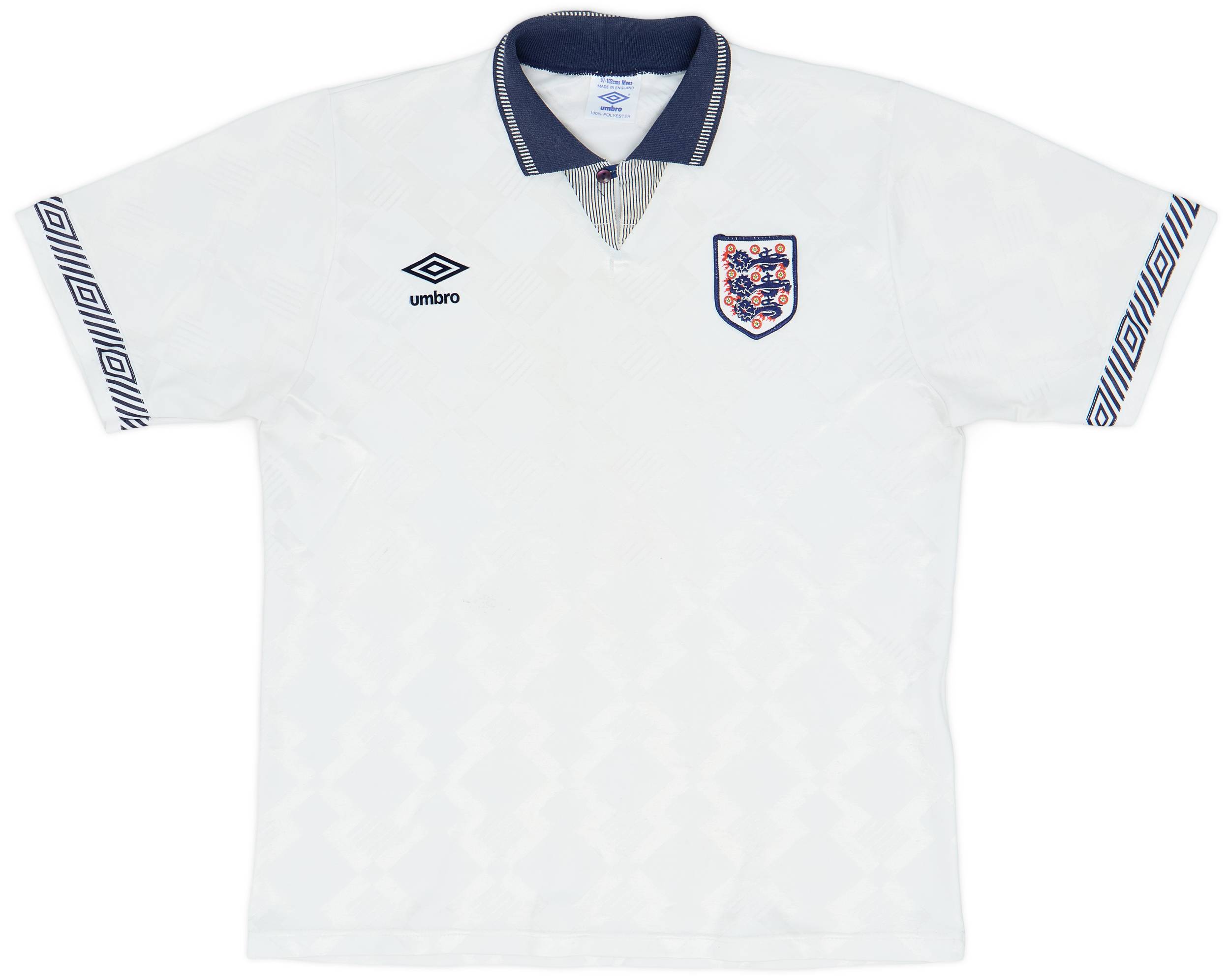 1990-92 England Home Shirt - 6/10 - (S)