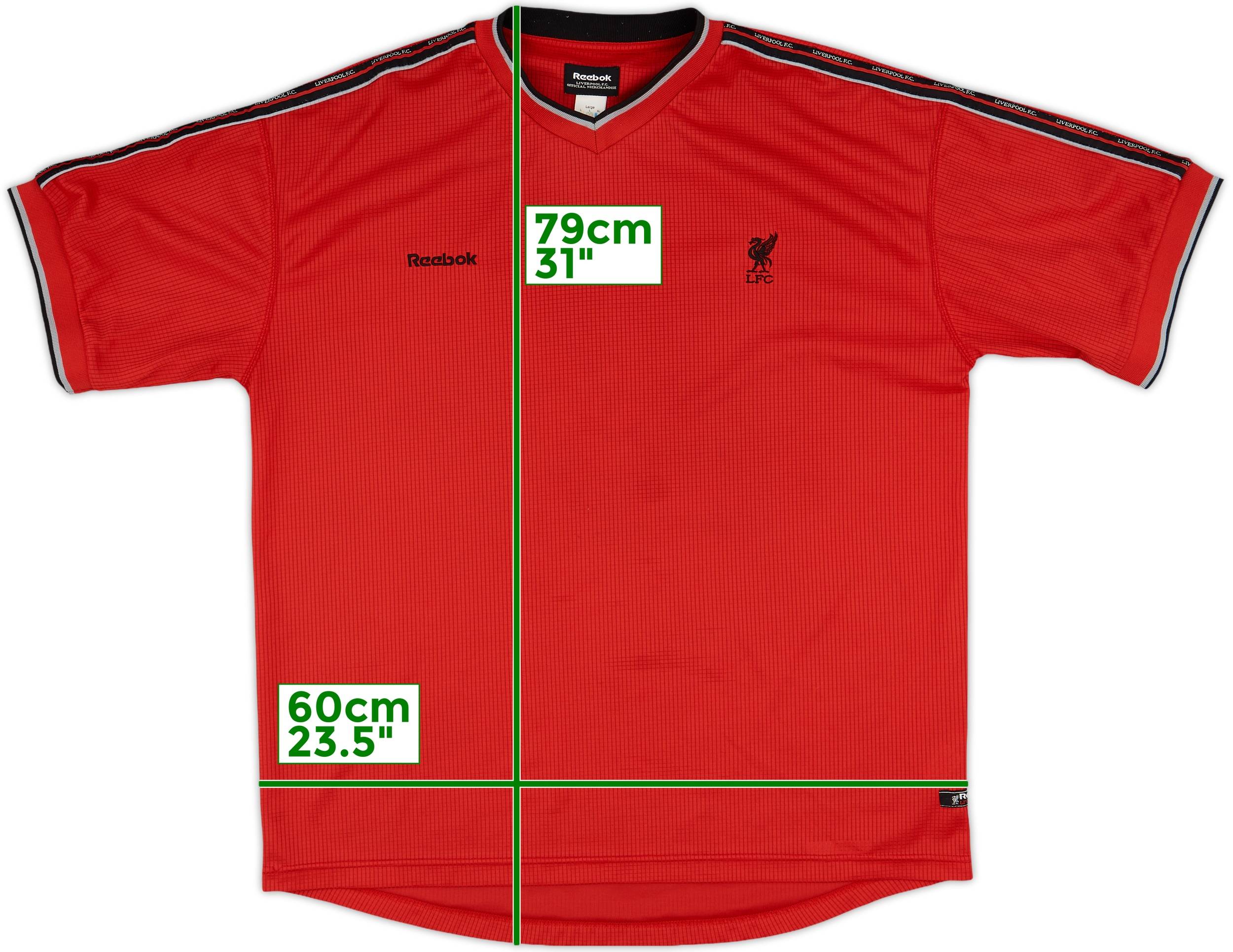 2000-01 Liverpool Reebok Training Shirt - 9/10 - (L)