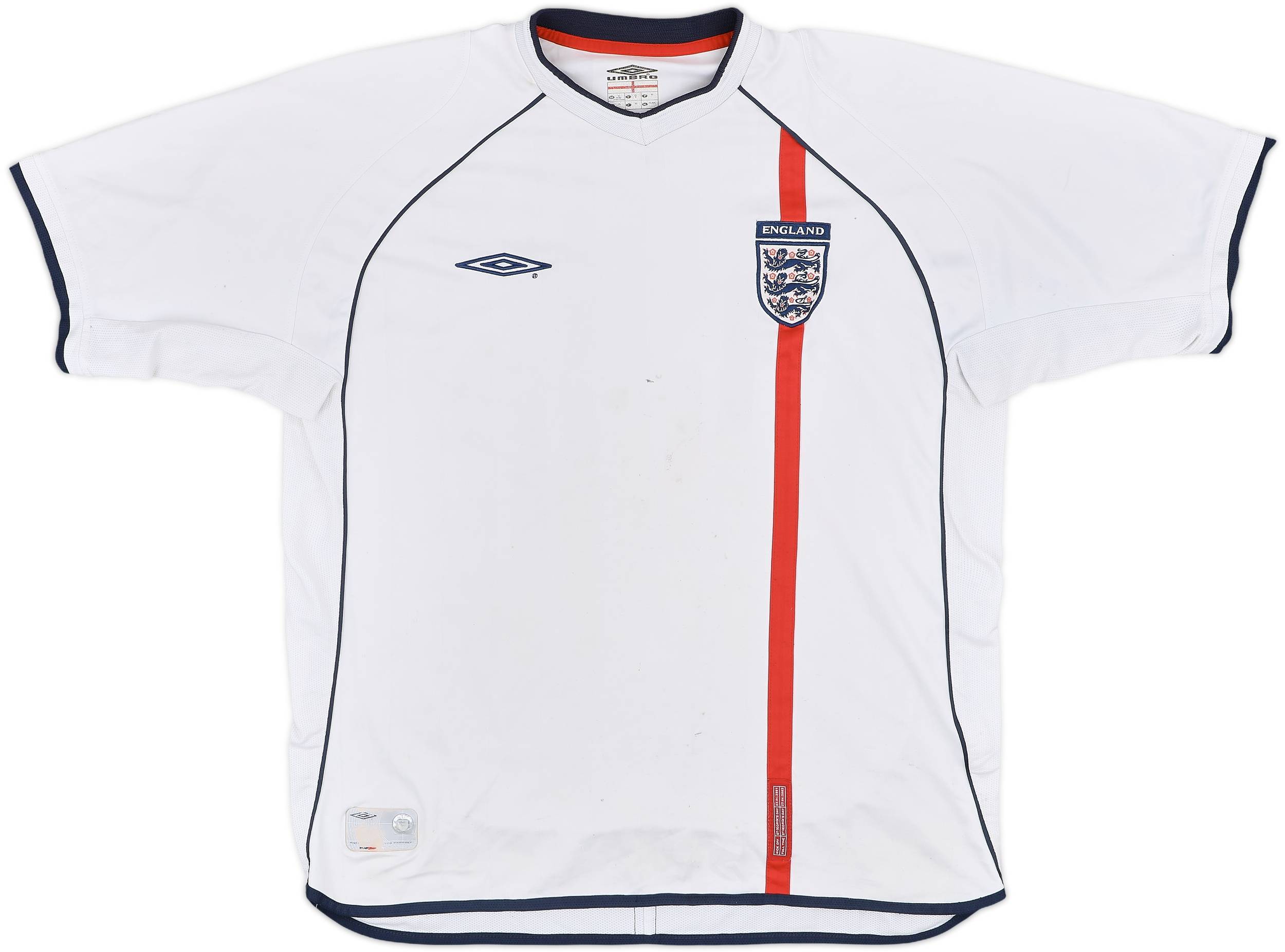 2001-03 England Home Shirt - 4/10 - (XL)