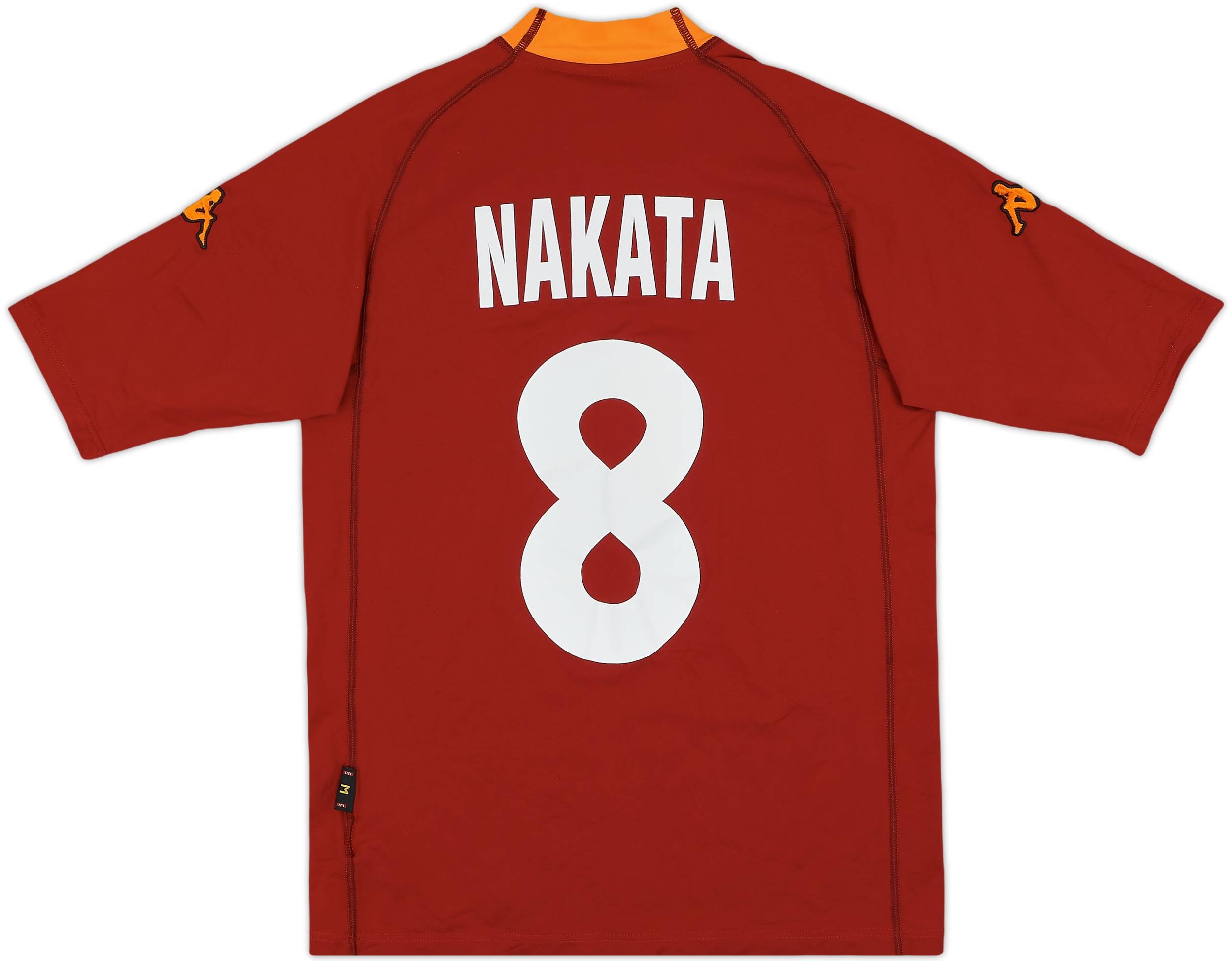 2000-01 Roma Home Shirt Nakata #8 - 7/10 - (M)
