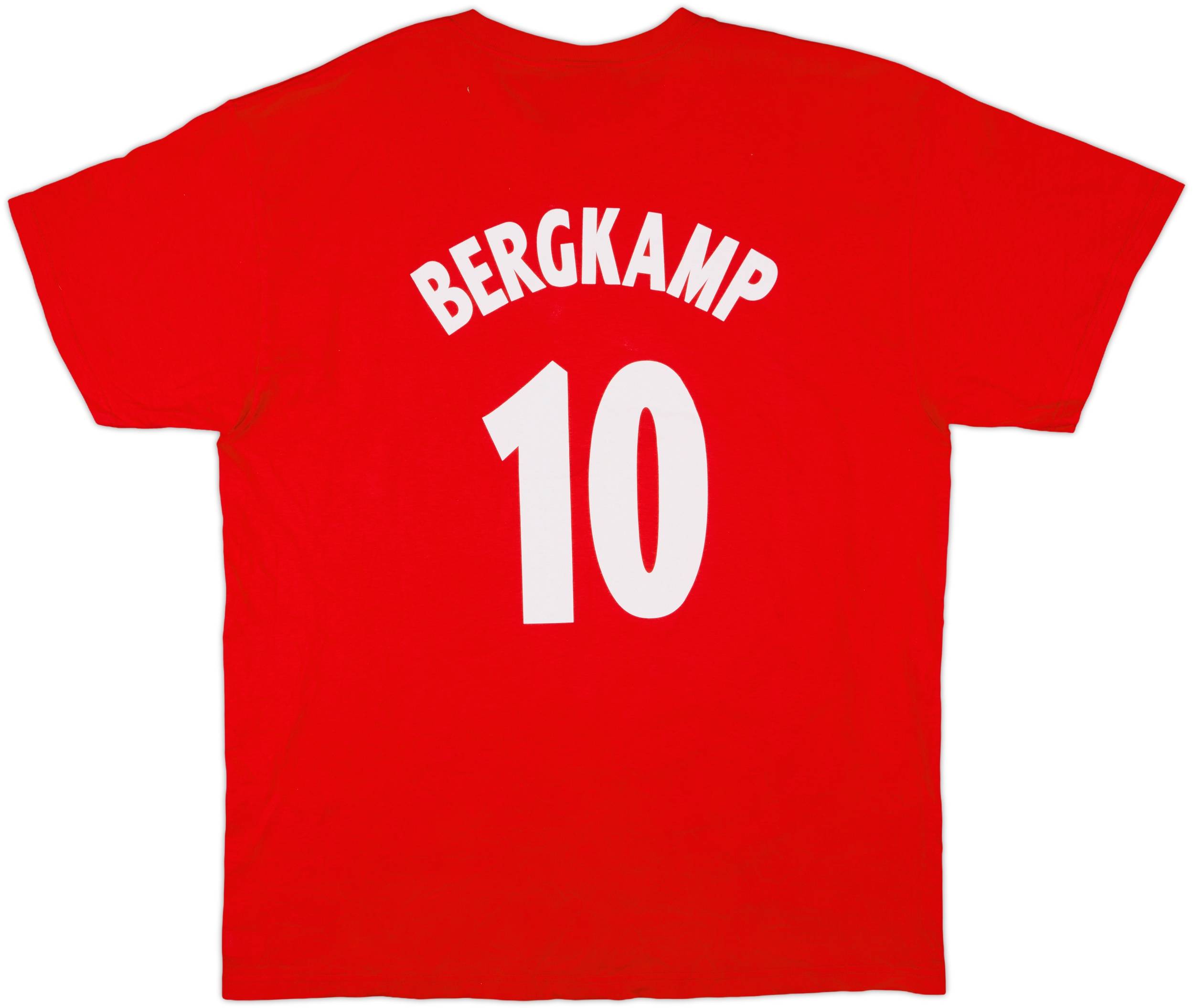 2006 Arsenal 'Dennis Bergkamp Testimonial' Graphic Tee Bergkamp #10 - 8 ...