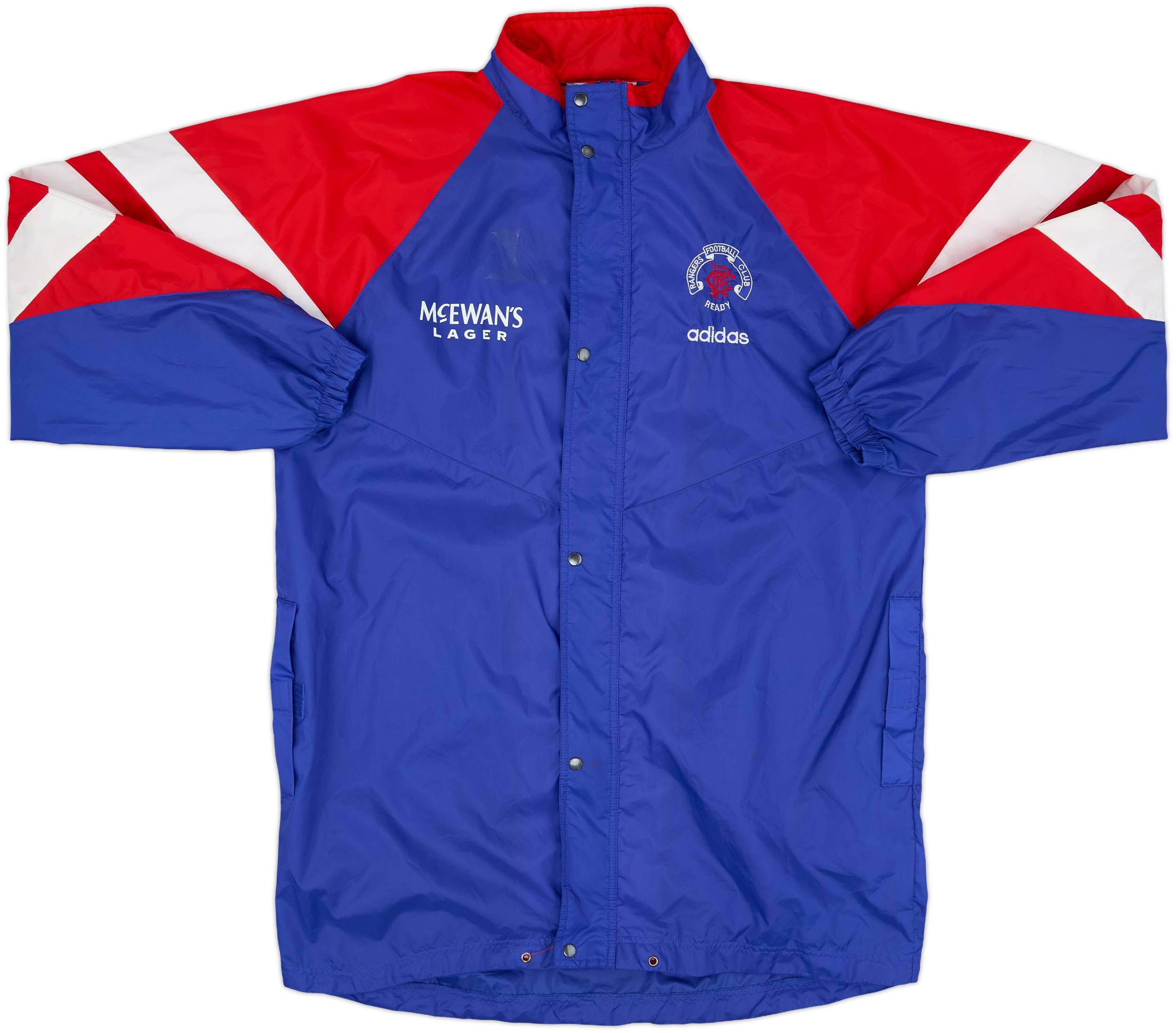 1992-94 Rangers adidas Rain Jacket - 8/10 - (M/L)