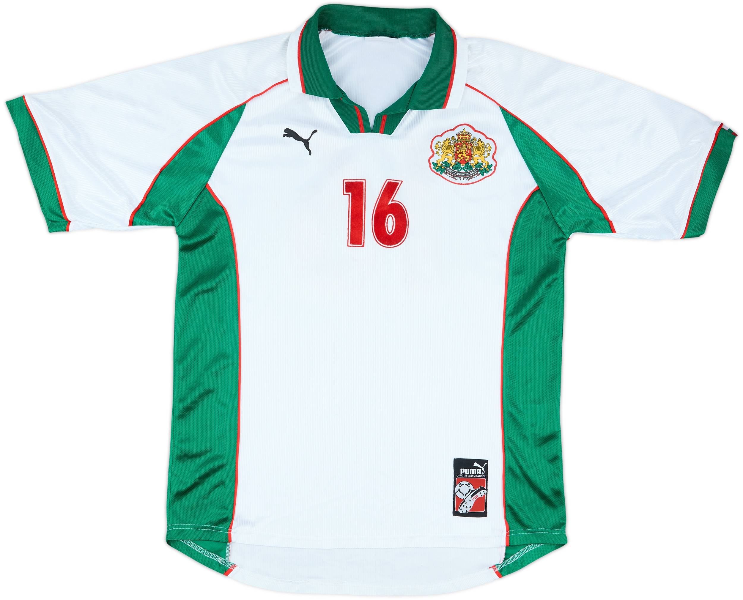 1998-00 Bulgaria Match Issue Home Shirt #16