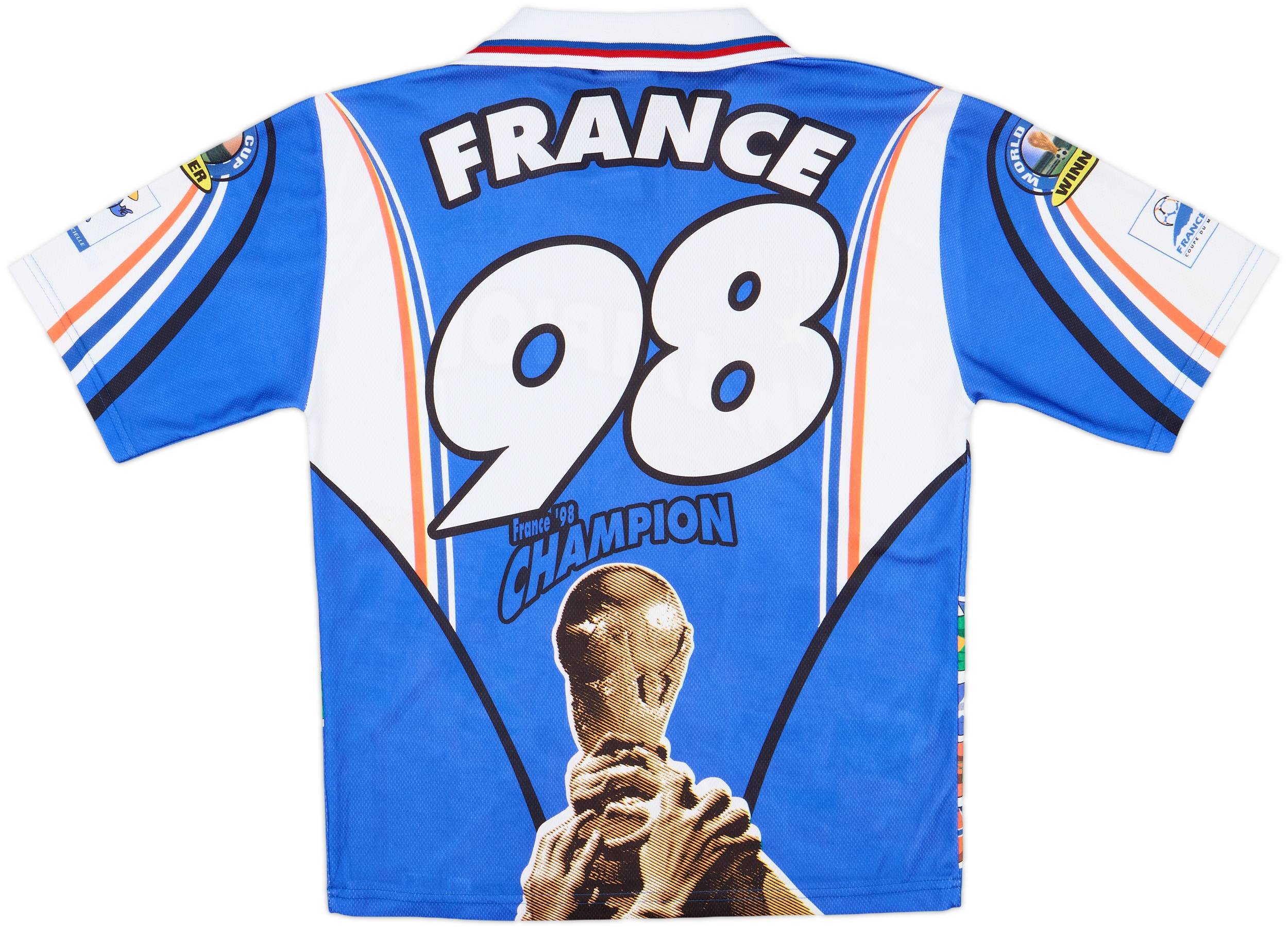 1998 France World Cup 'Champion' Graphic Shirt - 9/10 - (M)