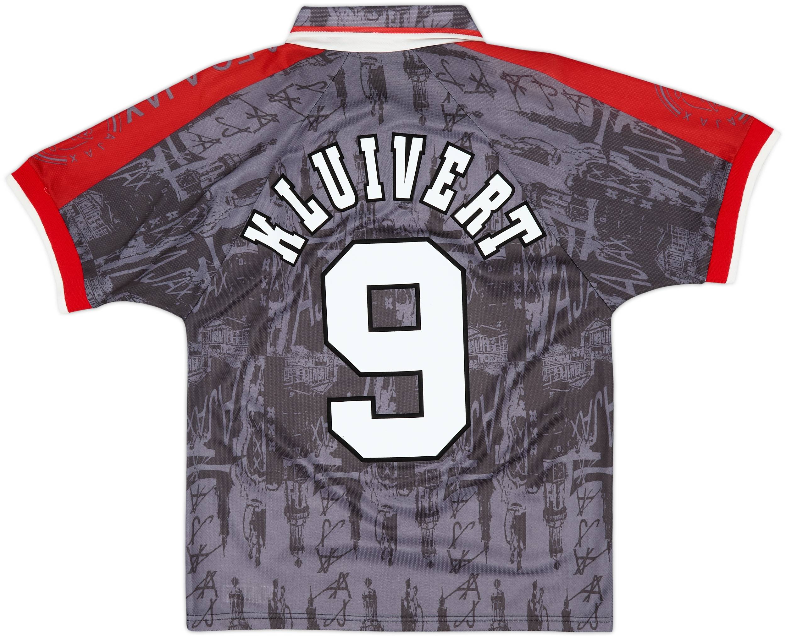 1996-97 Ajax Away Shirt Kluivert #9 - 10/10 - (S)