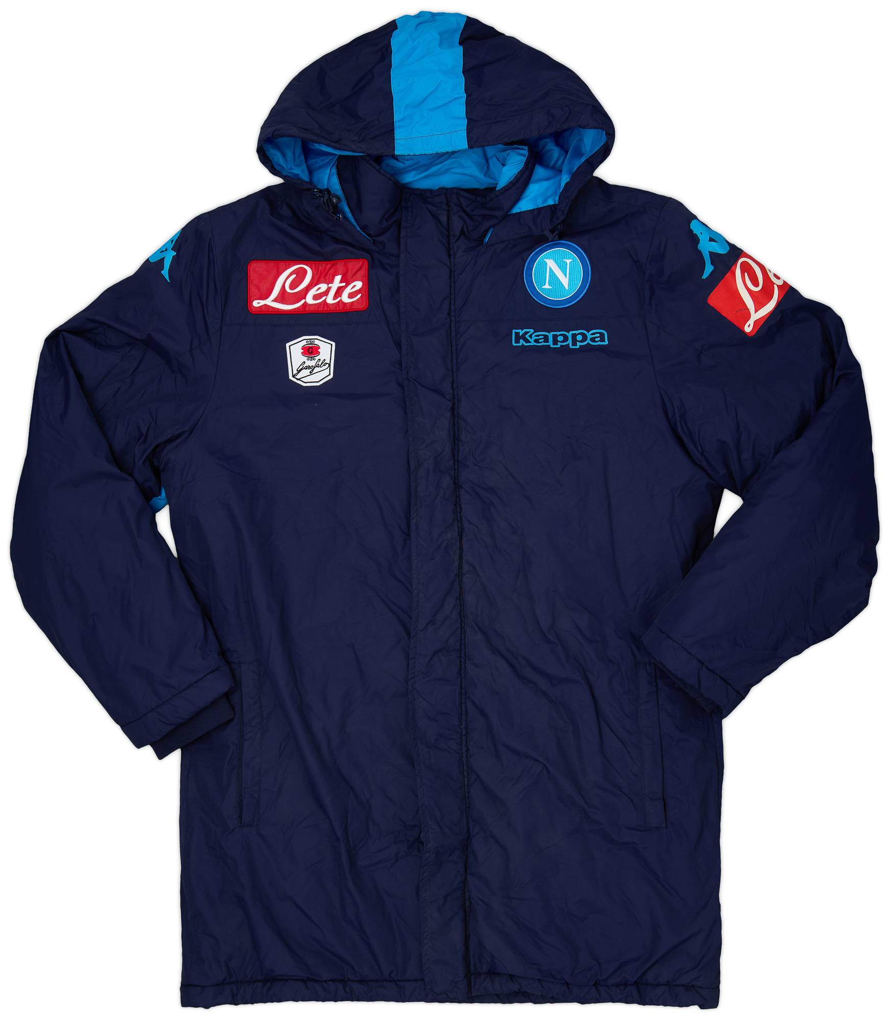 2015-16 Napoli Kappa Padded Bench Coat - 5/10 - (L)