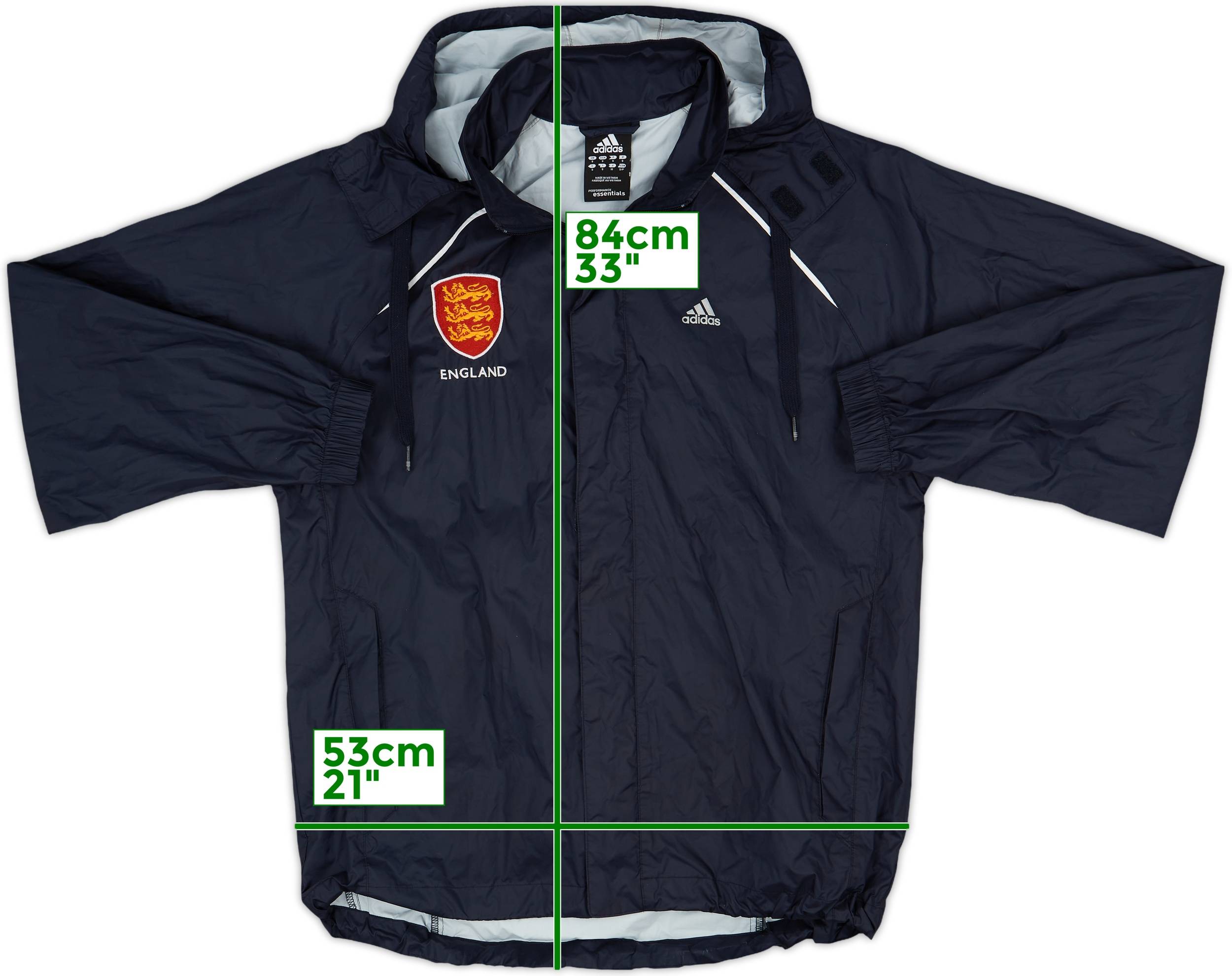 2009-10 adidas Rain Jacket Template (England) - 9/10 - (S)