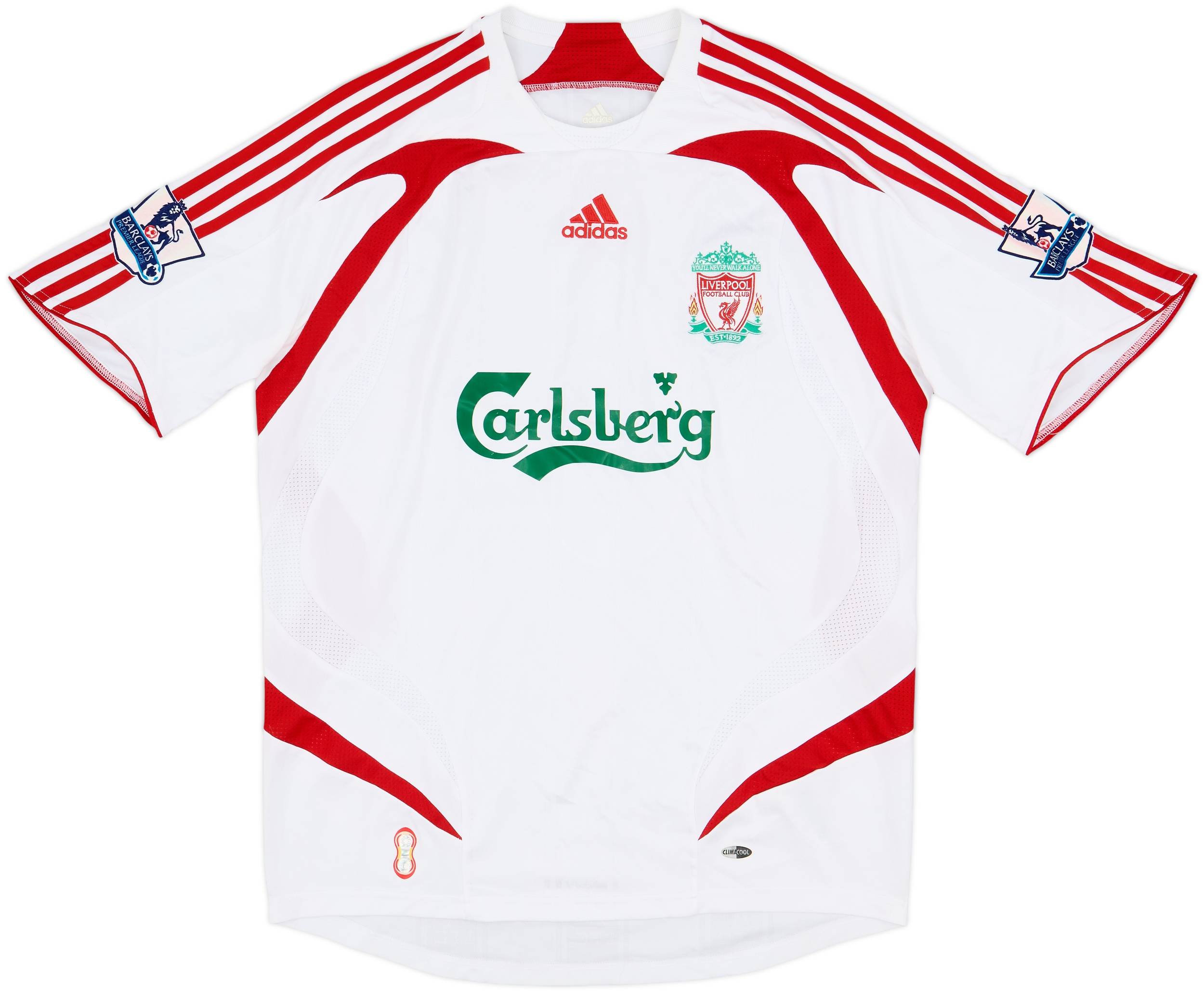 2007-08 Liverpool Away Shirt Riise #6 - 9/10 - (M)
