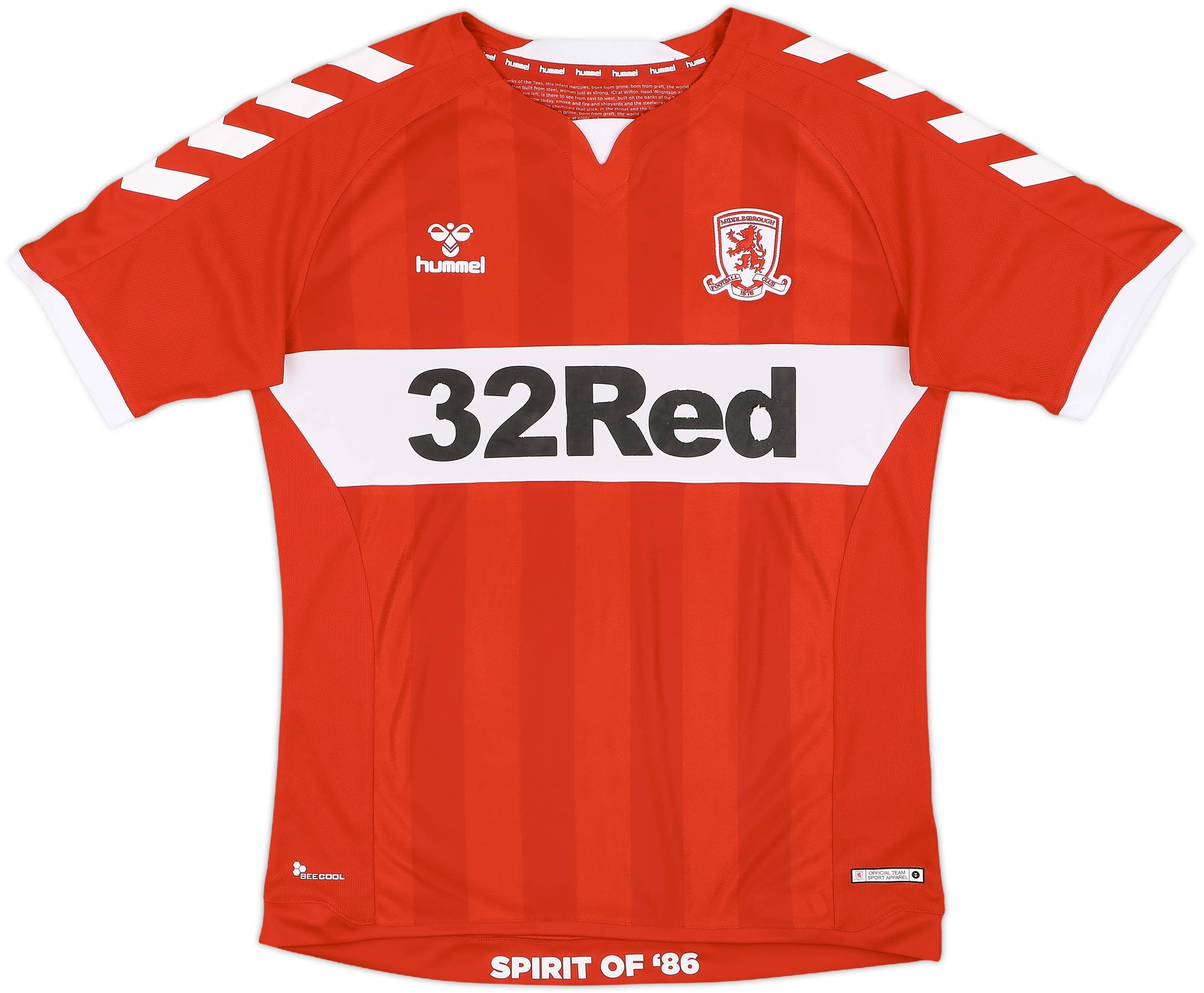 2018-19 Middlesbrough Home Shirt - 6/10 - (M)