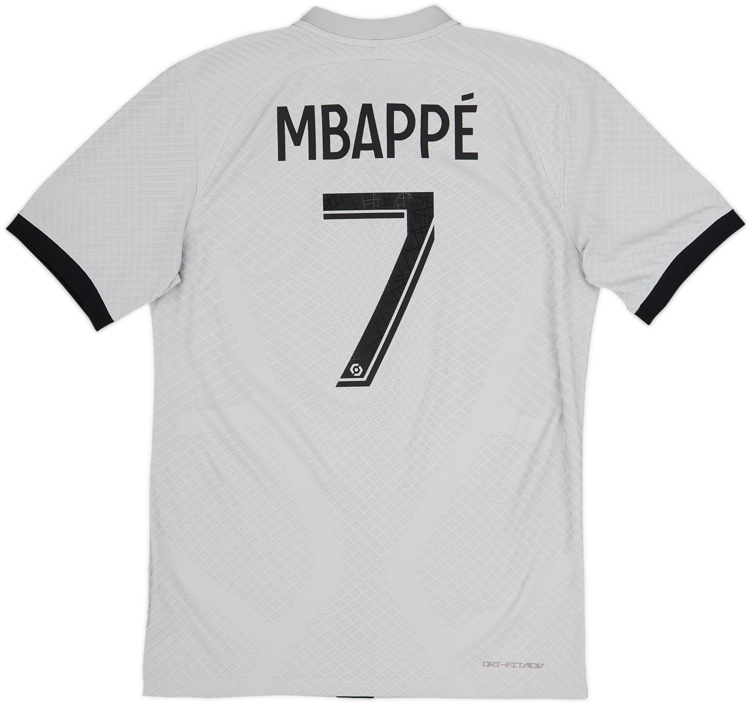 2022-23 Paris Saint-Germain Authentic Away Shirt Mbappe #7 - 9/10 - (S)