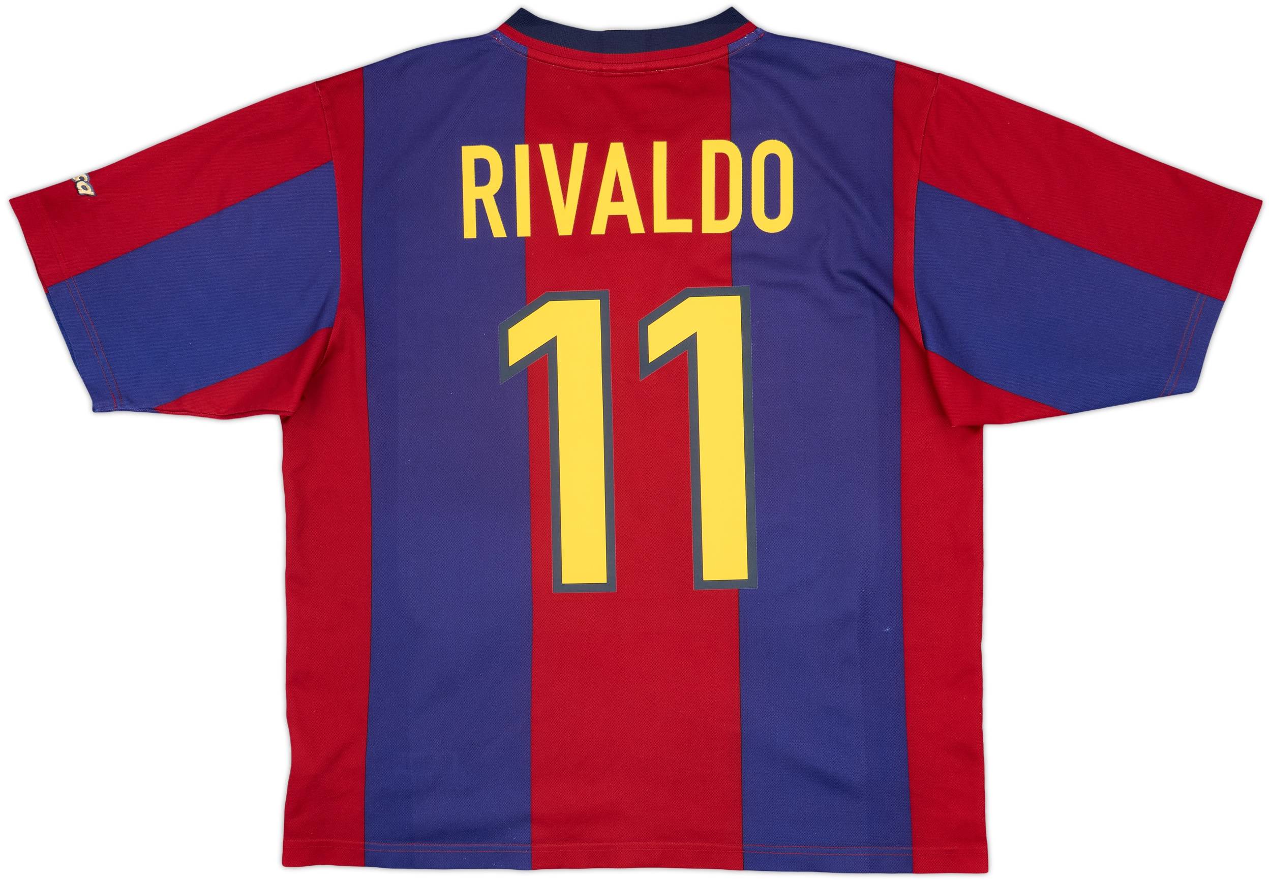 1998-00 Barcelona Basic Home Shirt Rivaldo #11 - 8/10 - (L)