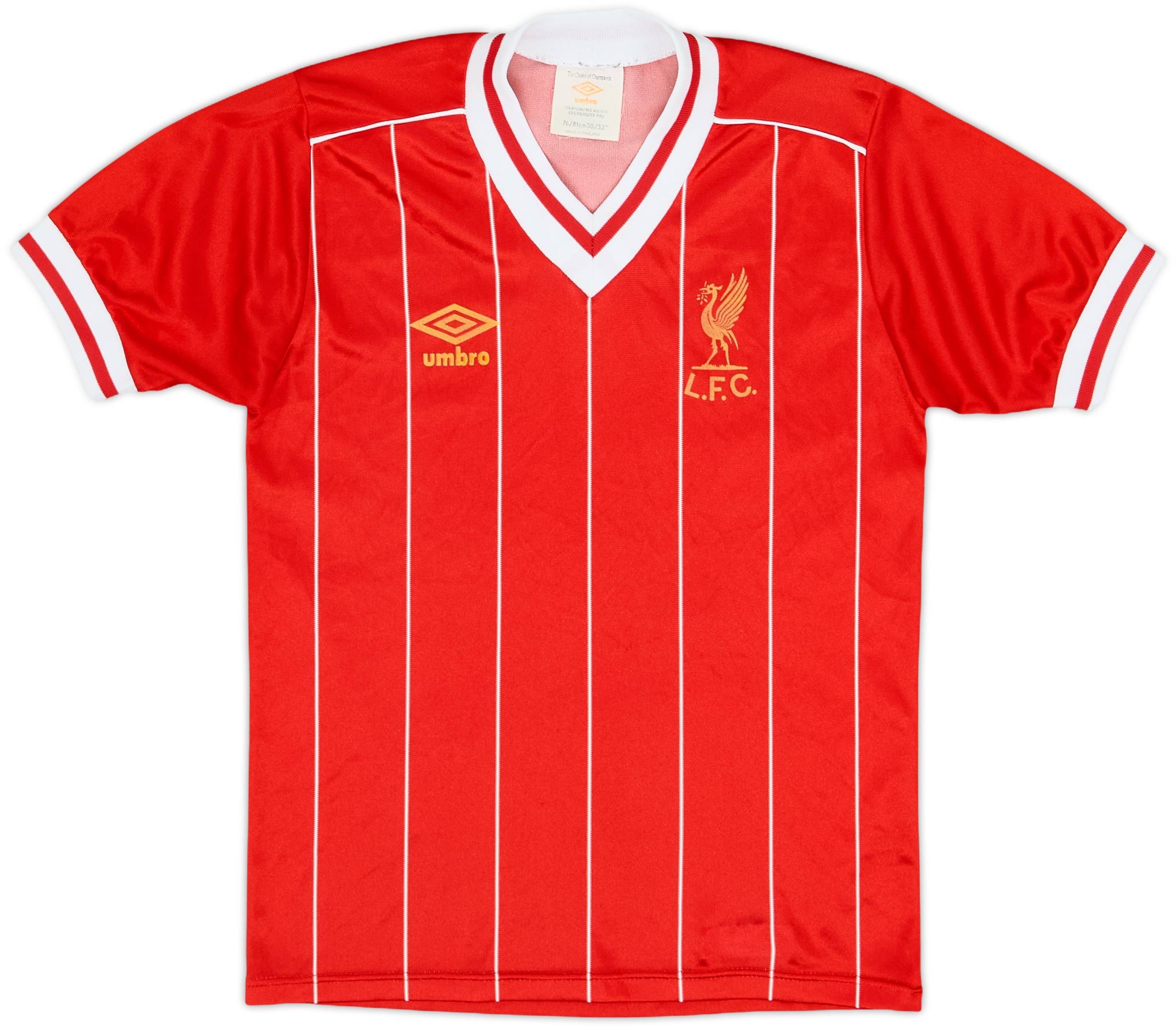 1982-85 Liverpool Home Shirt - 8/10 - (L.Boys)