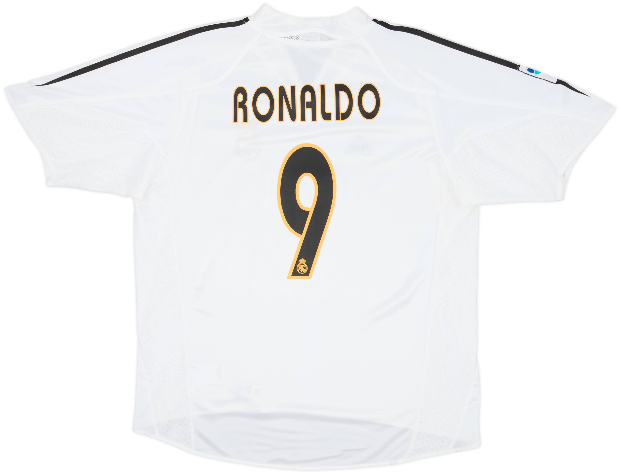 2004-05 Real Madrid Home Shirt Ronaldo #9 - 7/10 - (L)