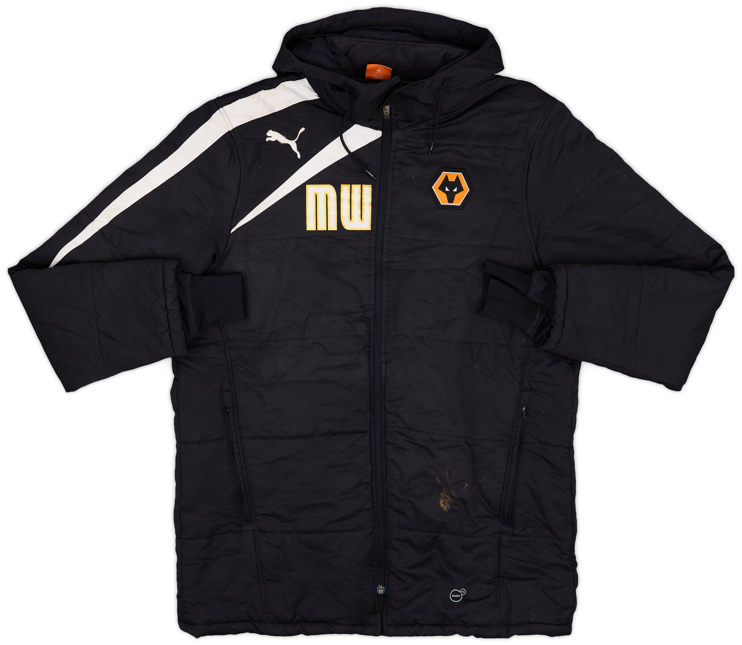 2013-14 Wolves Puma Staff Issue Padded Bench Coat MW - 7/10 - (M)