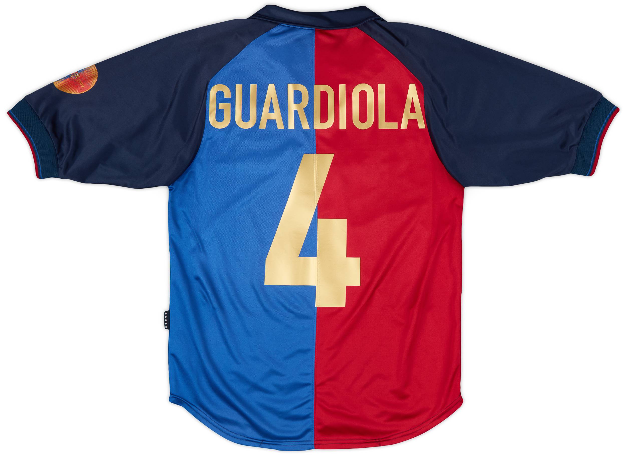1999-00 Barcelona Centenary Home Shirt Guardiola #4 - 8/10 - (S)