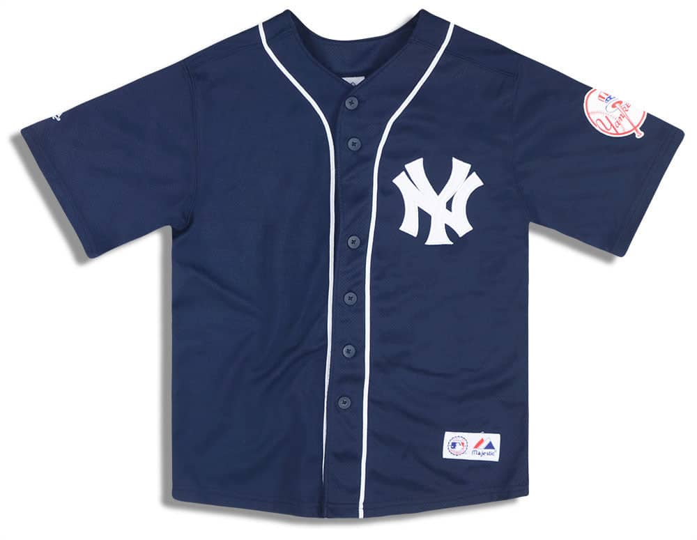 2000s New York Yankees Jeter #2 Majestic Jersey Y