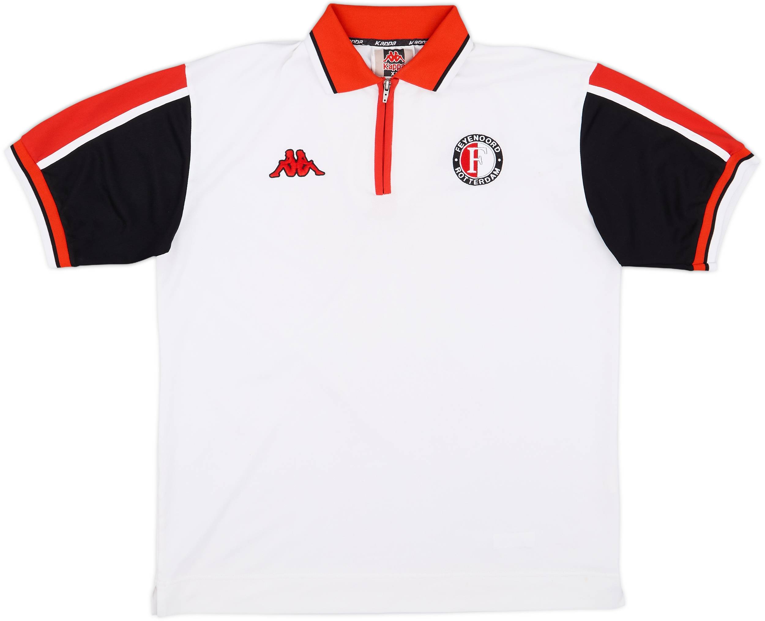 2000-01 Feyenoord Kappa 1/4 Polo Shirt - 8/10 - (XL)