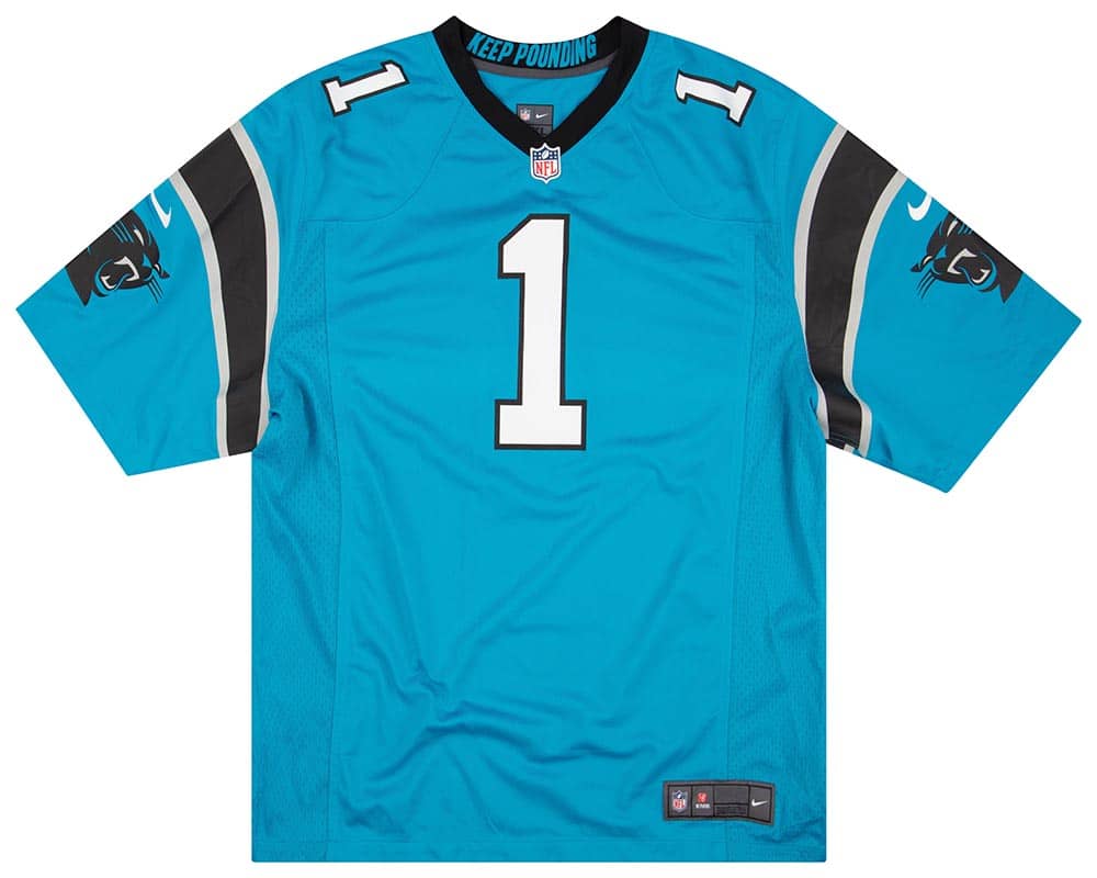 2012-16 Carolina Panthers Newton #1 Nike Game Jersey (Alternate) XXL