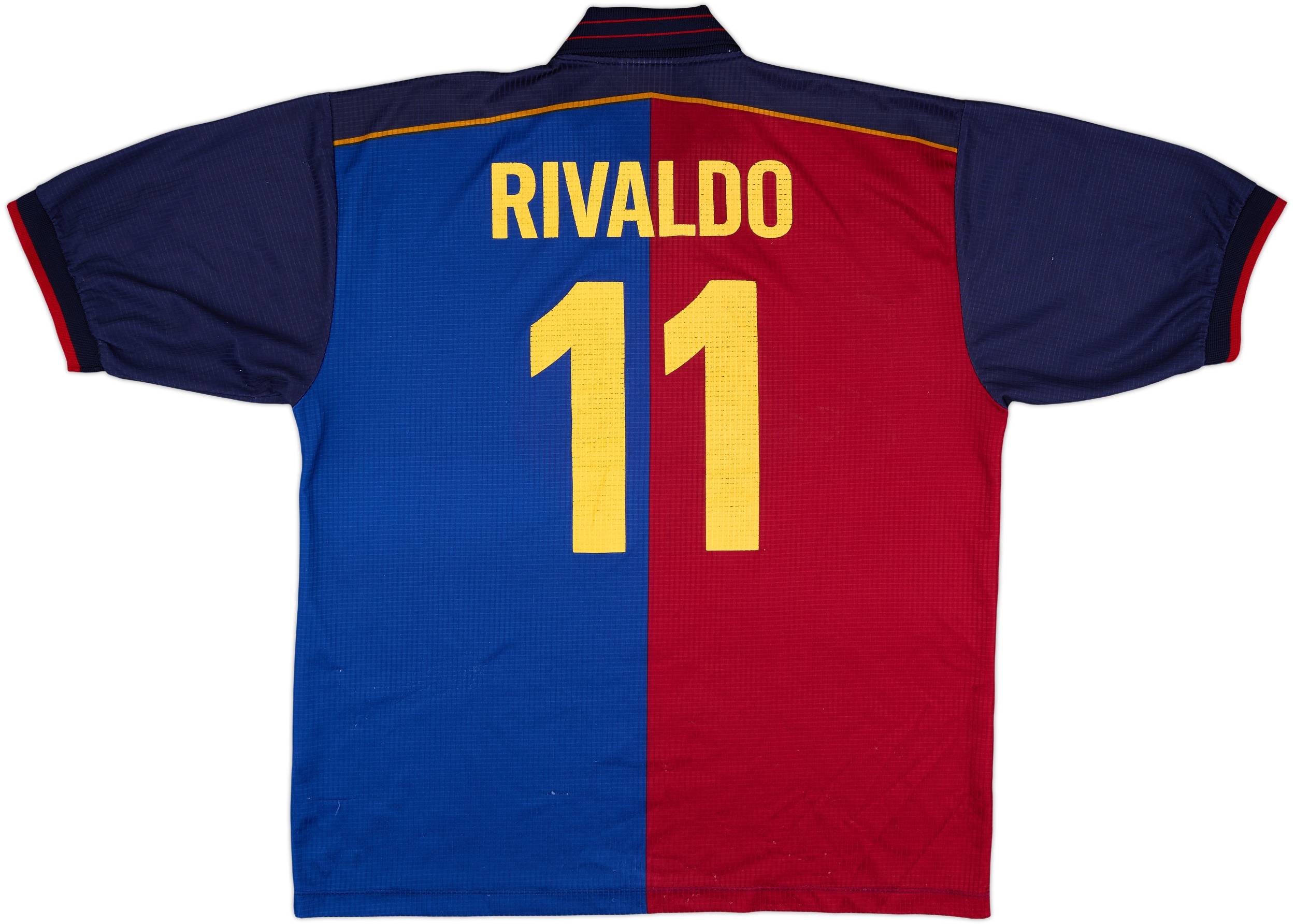 1999-00 Barcelona Centenary Fan Tee Rivaldo #11 - 7/10 - (XXL)