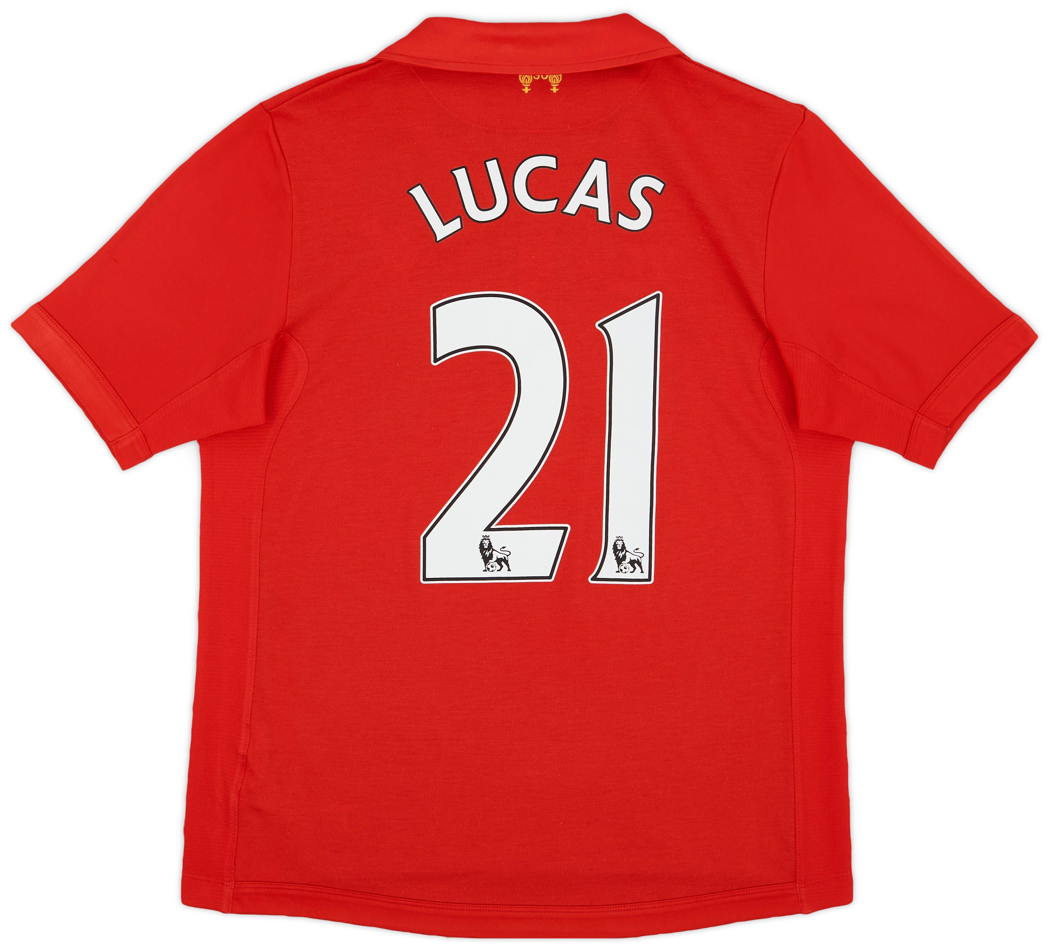 2012-13 Liverpool Home Shirt Lucas #21 - 7/10 - (S)