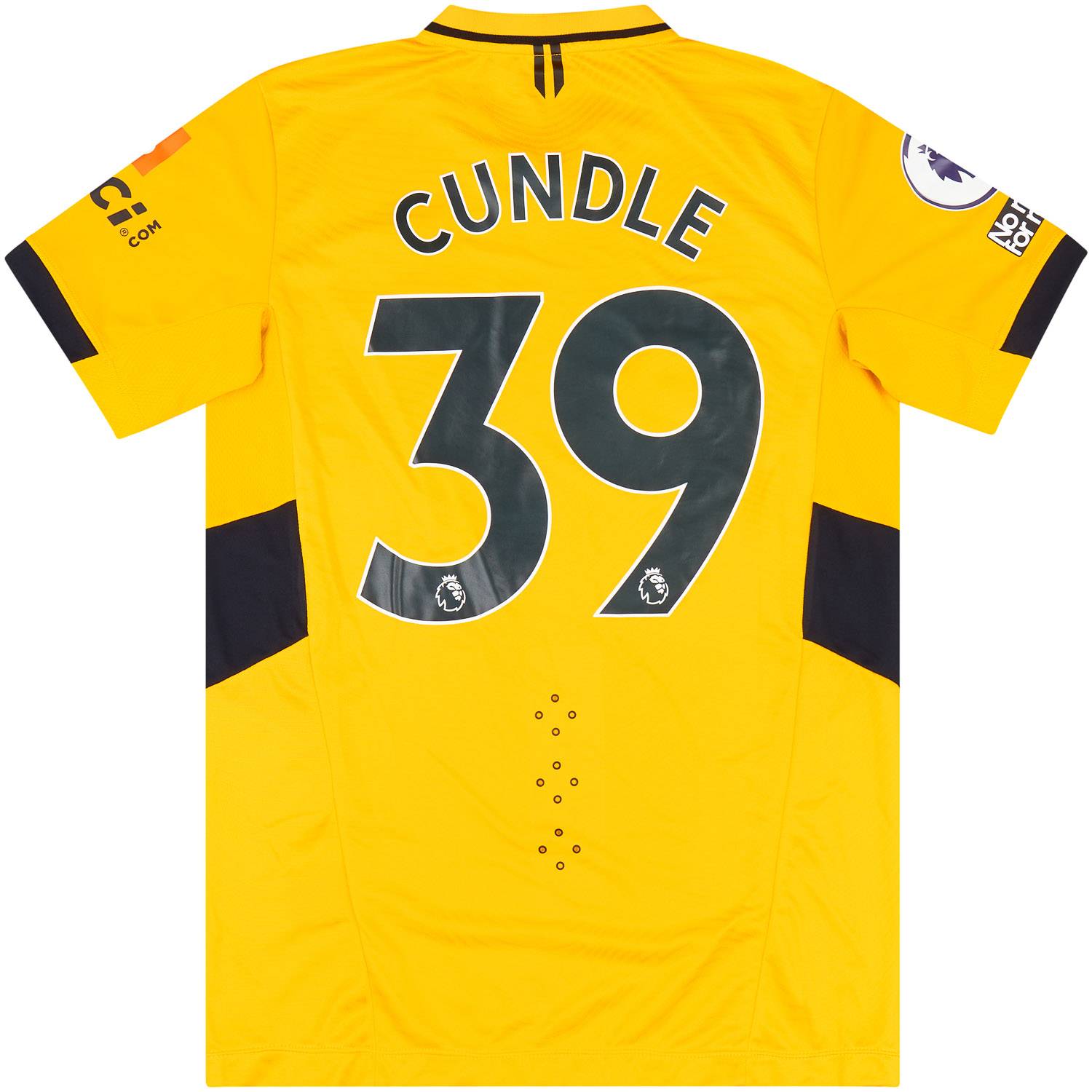 2021-22 Wolves Match Issue Home Shirt Cundle #39