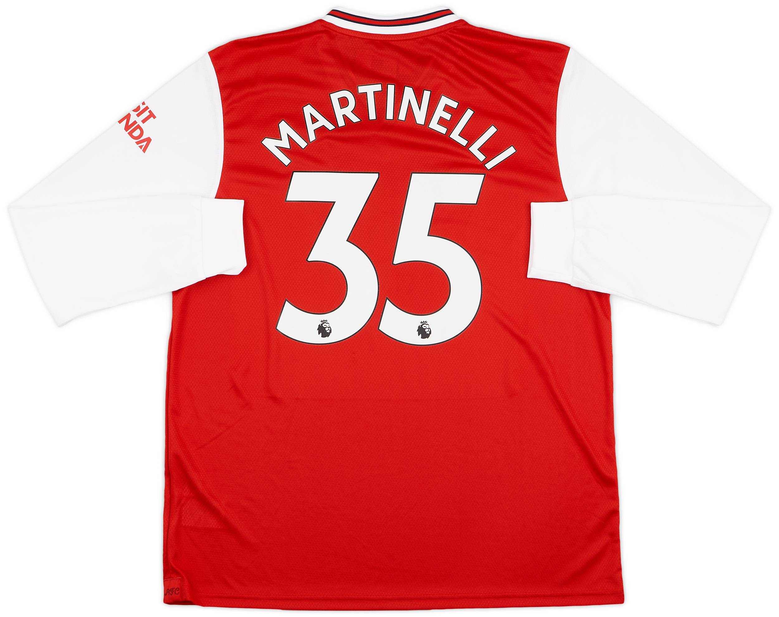 2019-20 Arsenal Home L/S Shirt Martinelli #35 (XL)