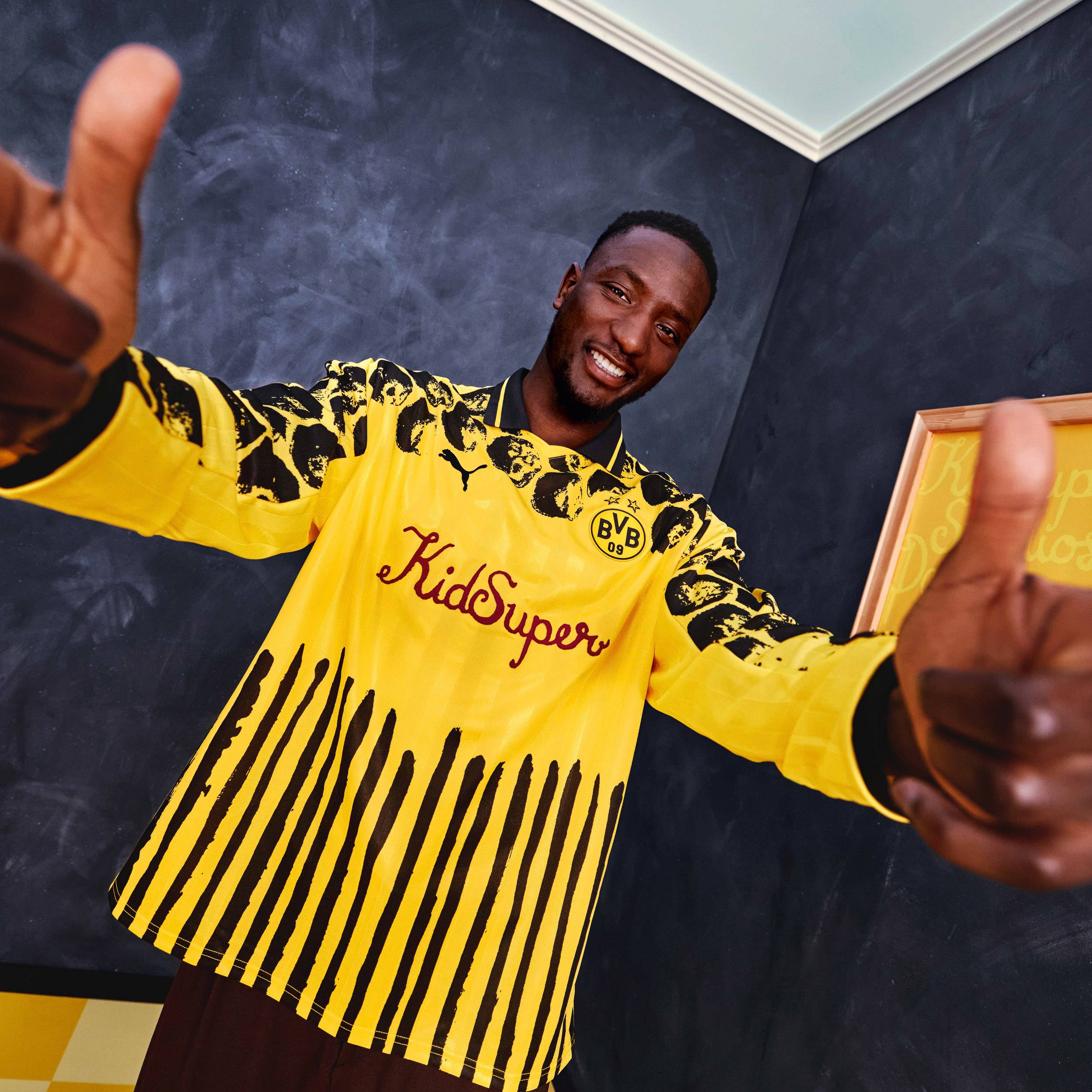 2025 Borussia Dortmund KidSuper CWC Retro L/S Shirt